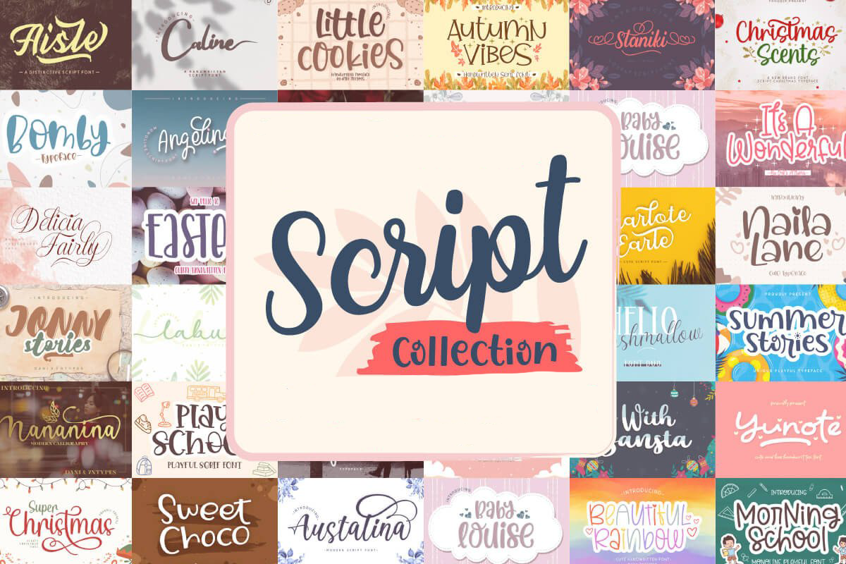 Script Font Bundle - Calligraphy, script, and more! | Inspire Uplift