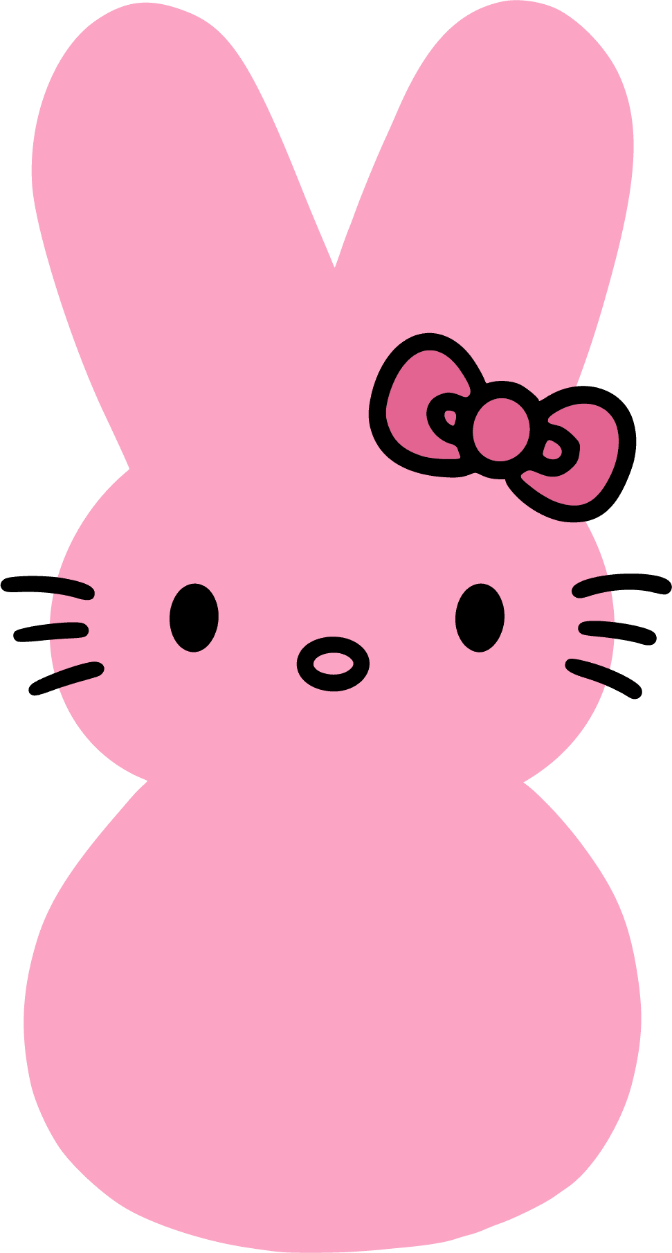 Easter Peeps -Pink Hello Kitty - SVG & PNG Included | Inspire Uplift