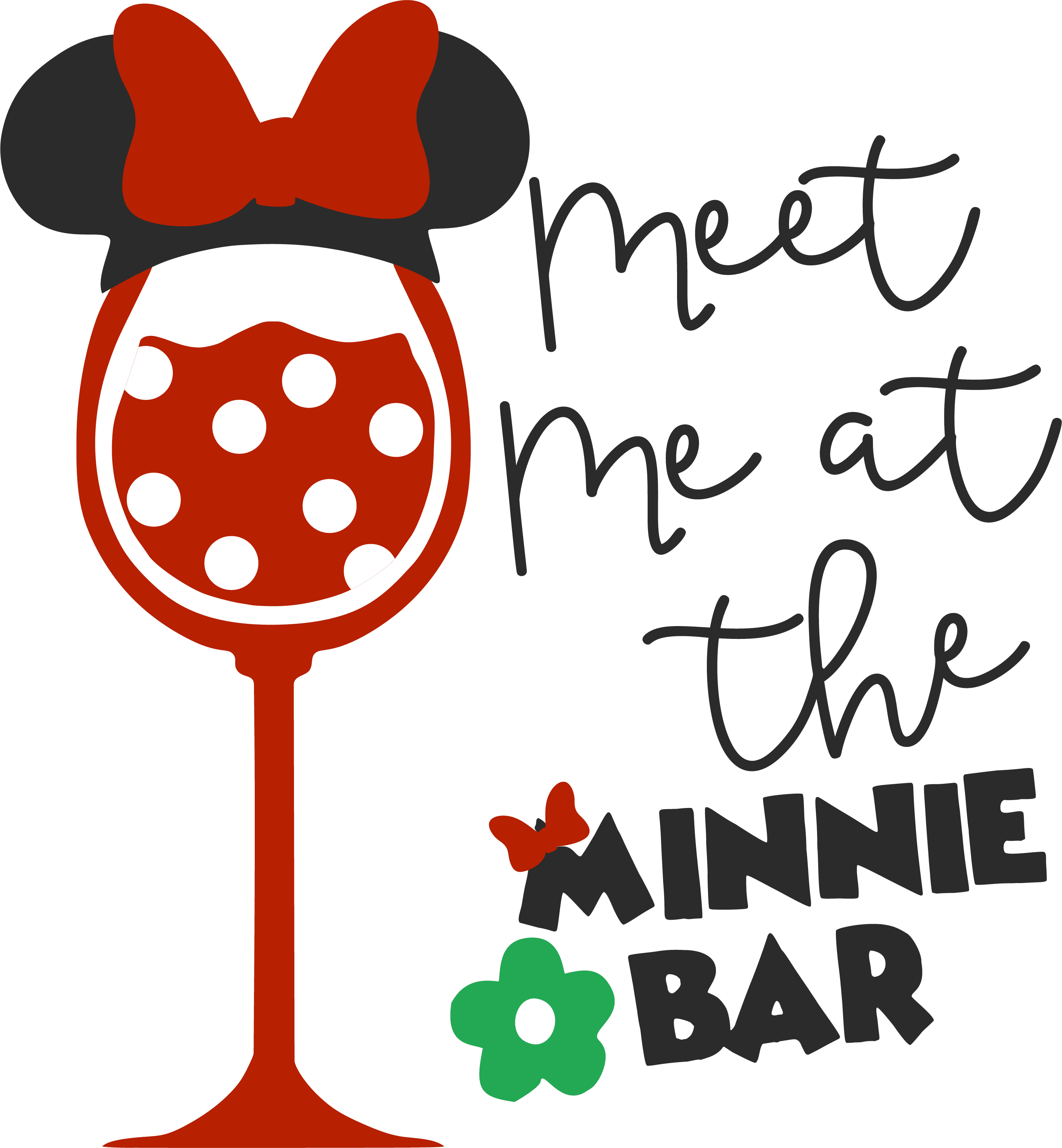 Minnie Mouse - Disney "Meet me at the Minnie Bar" SVG & PNG | Inspire ...