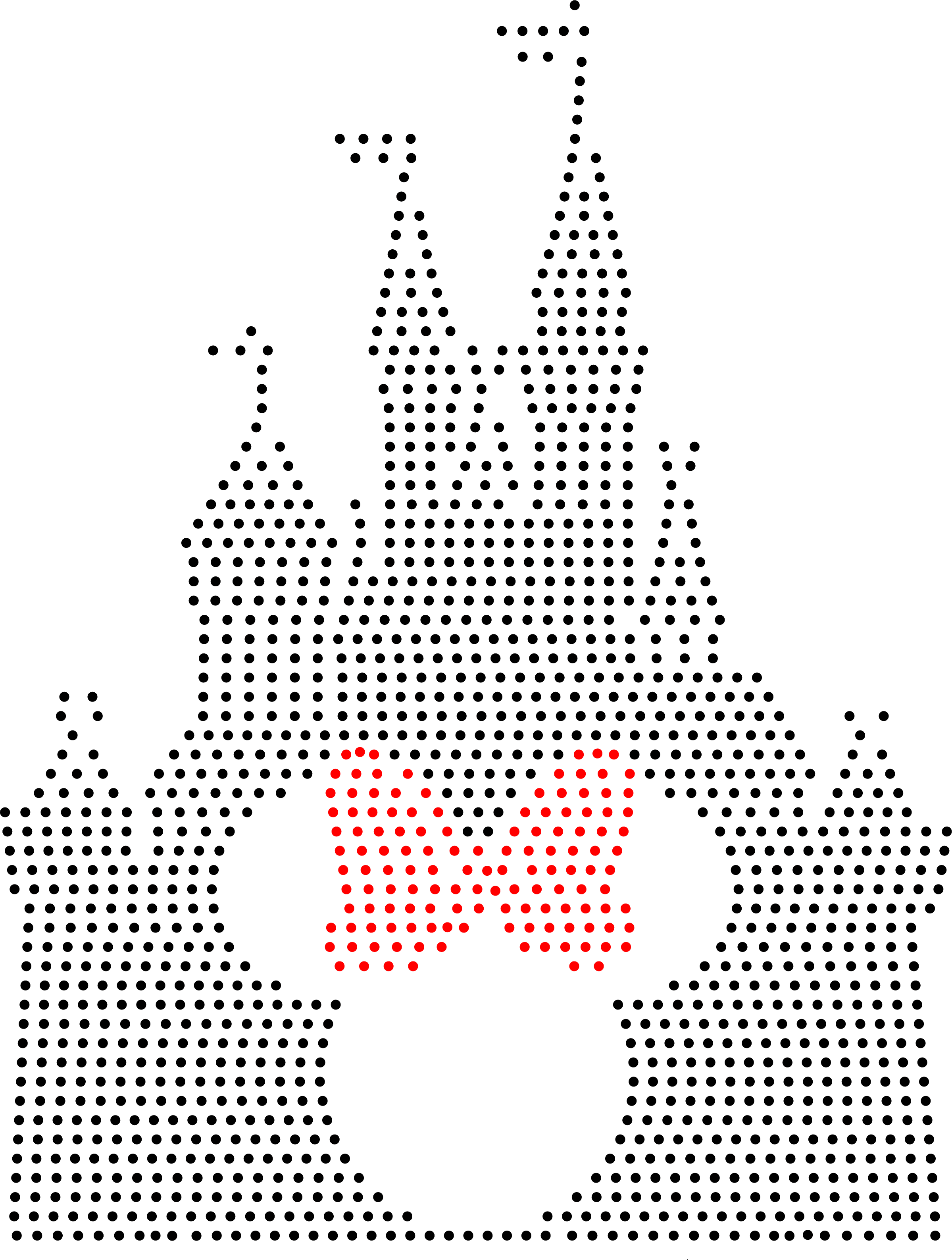 Minnie Mouse Castle RHINESTONE Sublimation Cricut SVG and PN | Inspire ...