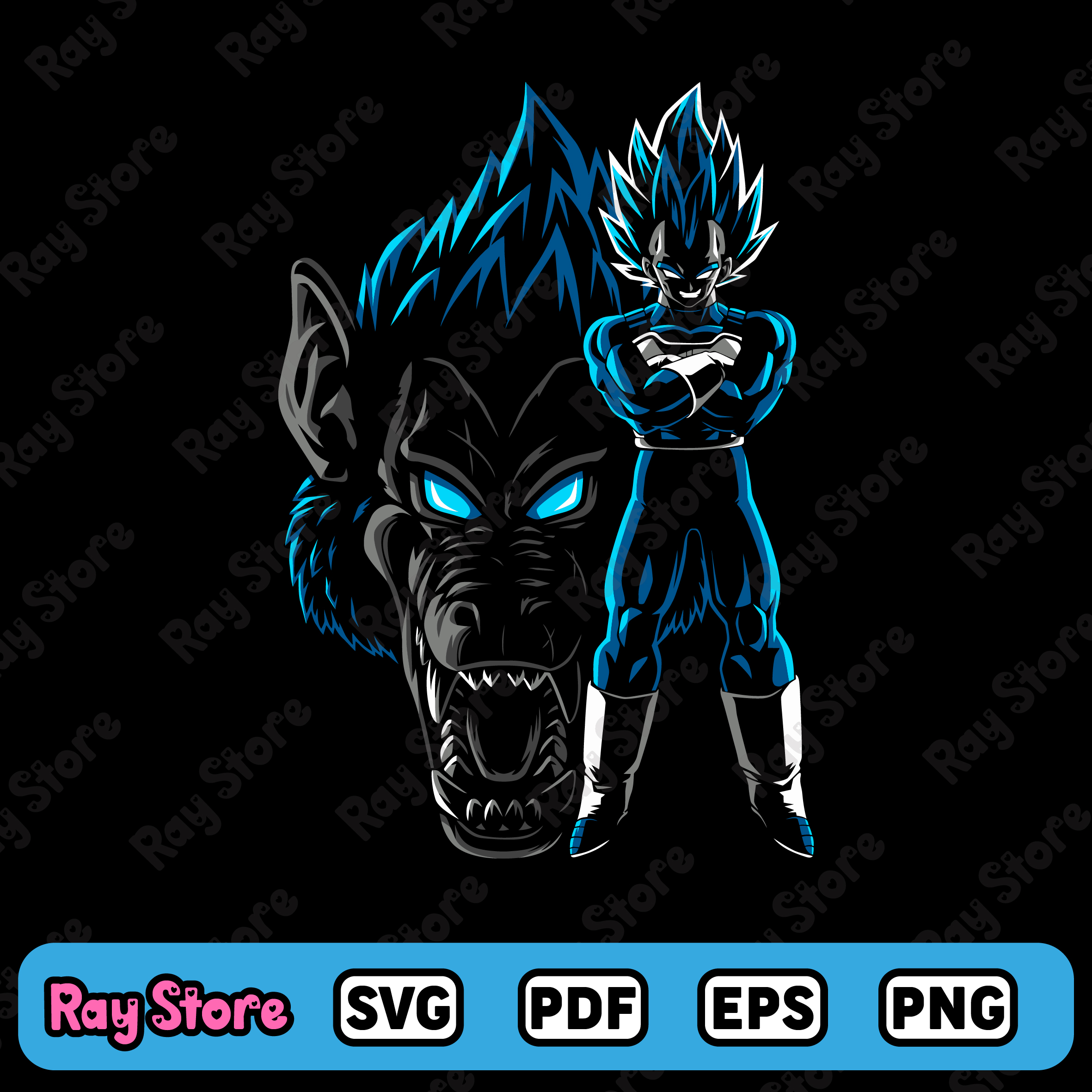 VEGETA SVG, VEGETA VECTOR, VEGETA BLUE SVG, DESIGN VEGETA, D | Inspire ...