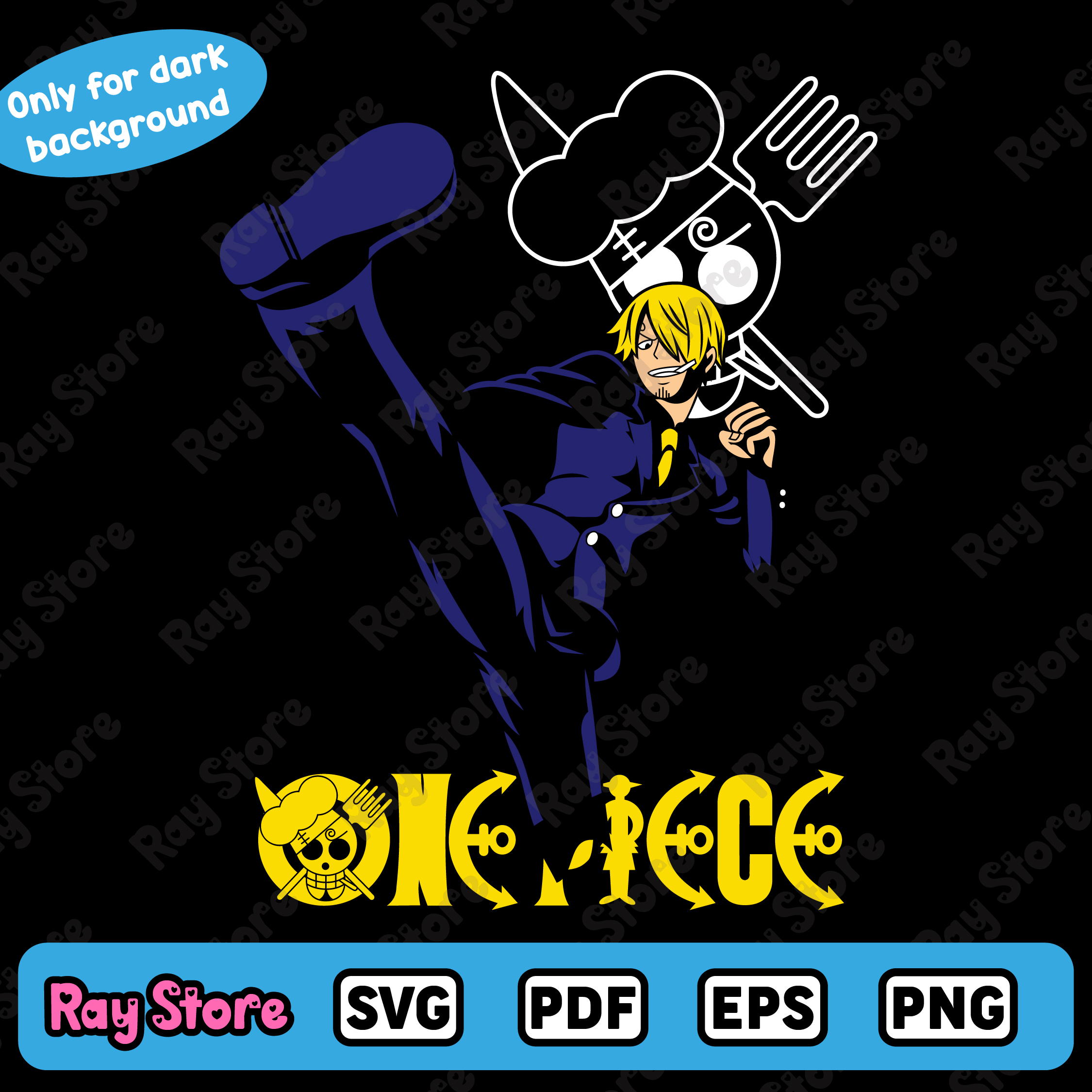 SANJI SVG, SANJI VECTOR, SANJI ONE PIECE SVG, SANJI GERMA 66 | Inspire ...