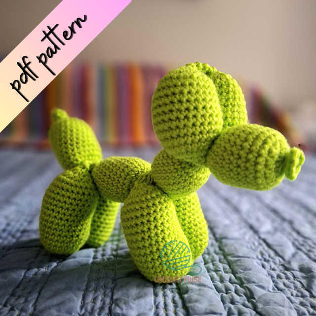 Balloon Dog Crochet Pattern, Balloon Dog Amigurumi, Crochet | Inspire ...