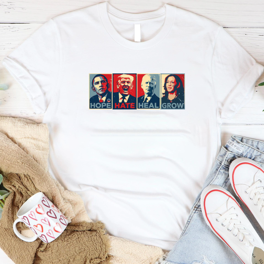 Hope Hate Heal Grow, Kamala Harris For Presidents, Anti Trum | Inspire ...