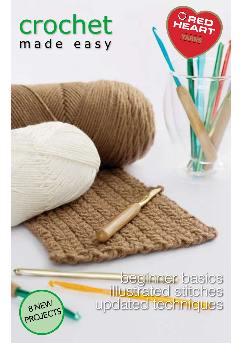 Crochet, beginner basics illustrated stitches, English | Inspire Uplift