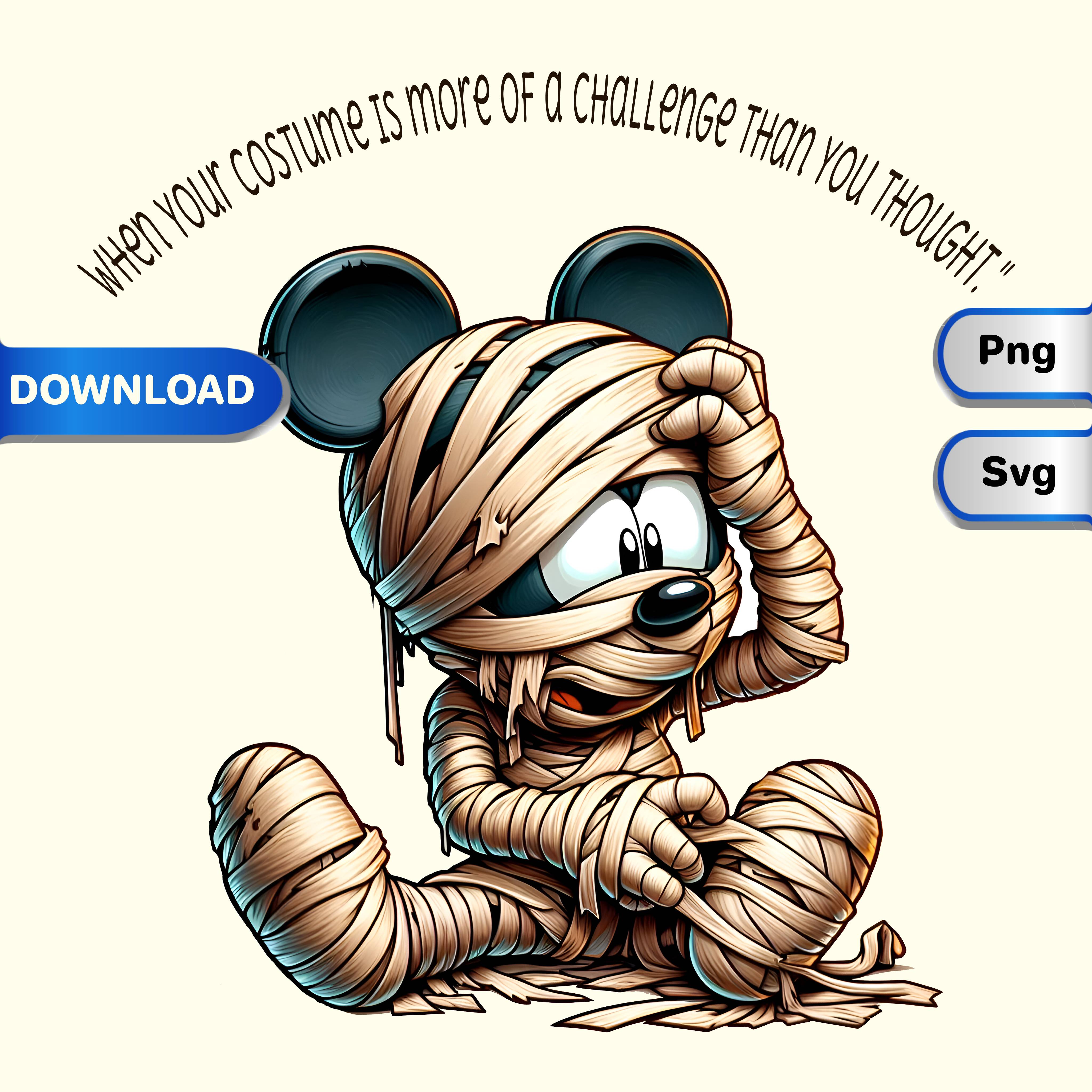 Mickey mouse mummy,Disney Pixar Halloween SVG & PNG, mickey | Inspire ...