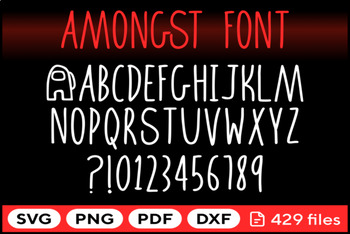 Imposter Font, Among Us SVG, Among Us SVG Cricut, Among Us | Inspire Uplift