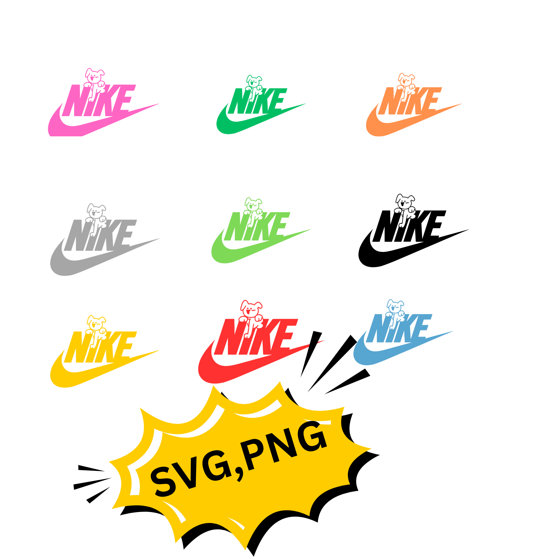 Nike SVG, Nike PNG, Nike ready to print design, Nike embroid | Inspire ...