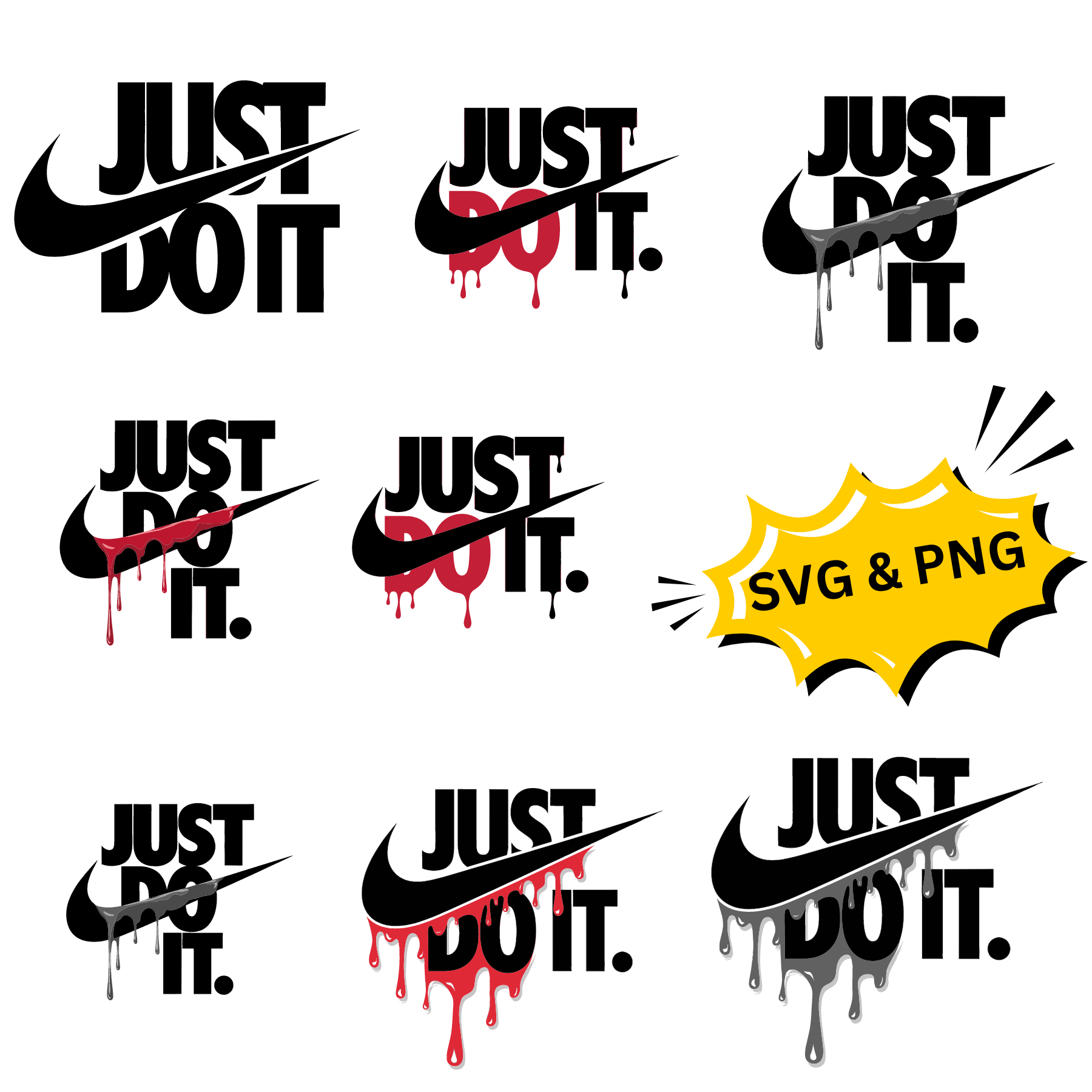 Nike just do it SVG Bundle, Nike just do it PNG Bundle, Nike | Inspire ...