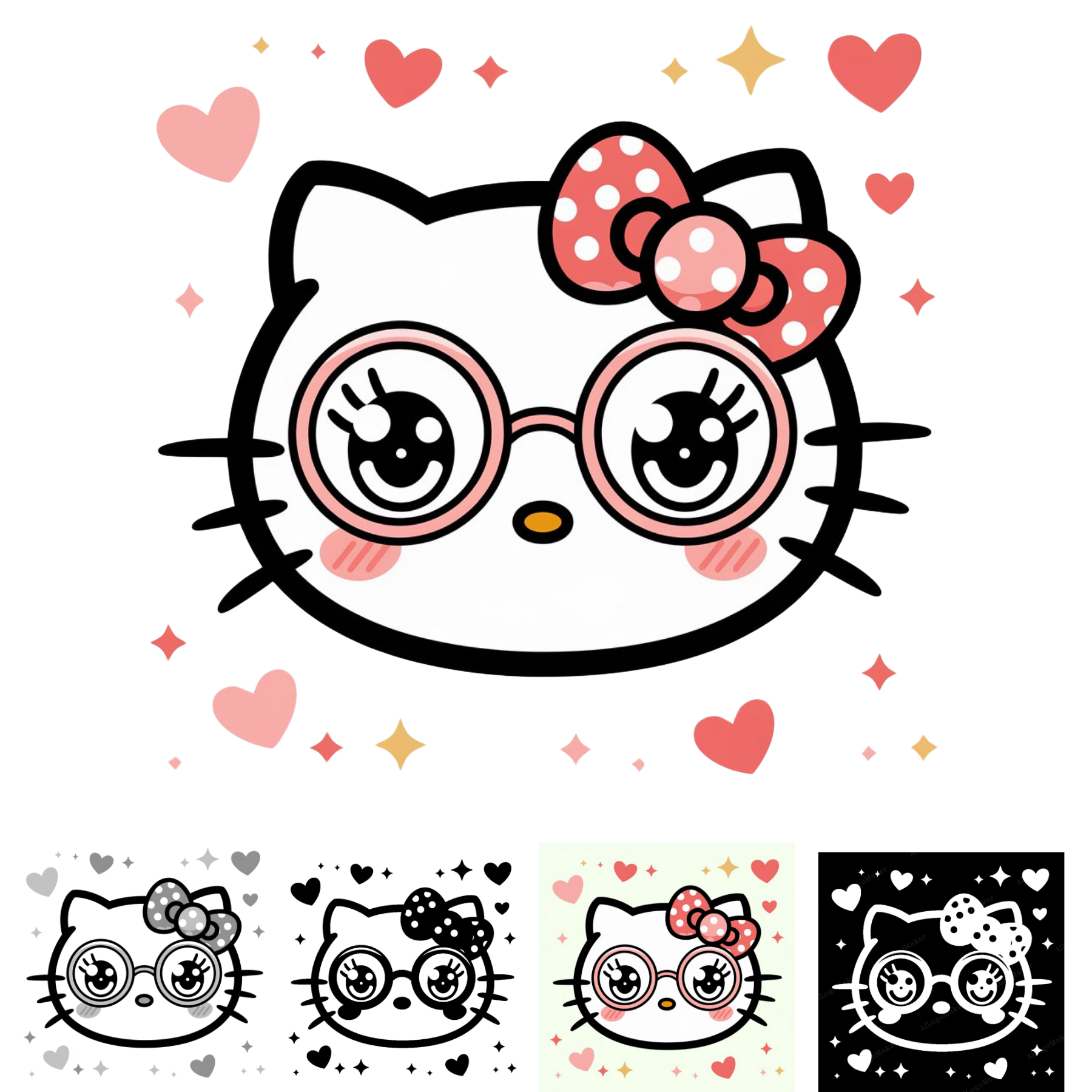 hello kitty PNG Bunlde,Hello Kitty Clipart, Cuttable hello k | Inspire ...