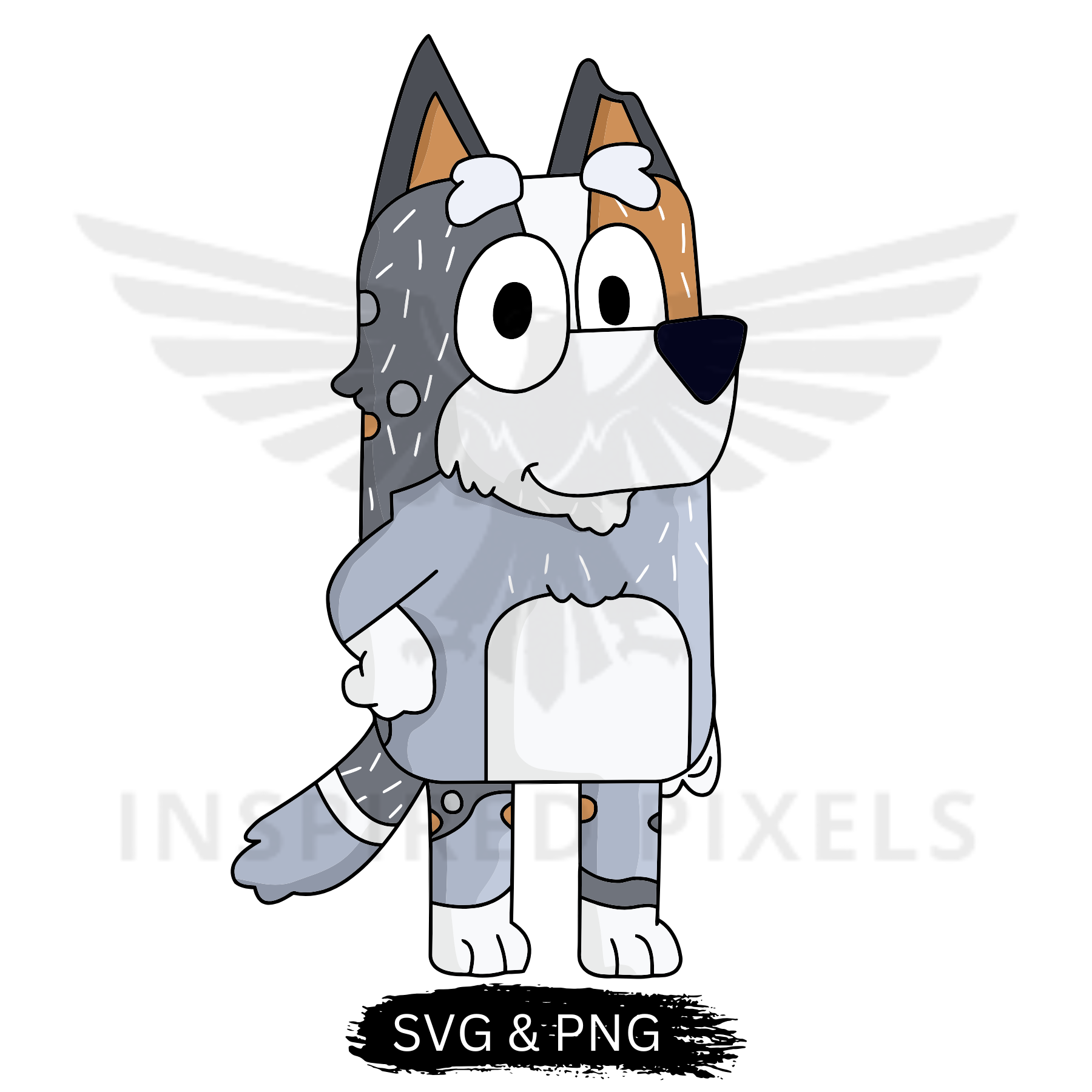 Bluey Dog SVG, Bluey Bandit SVG, Bluey SVG, Bluey dog PNG, B | Inspire ...