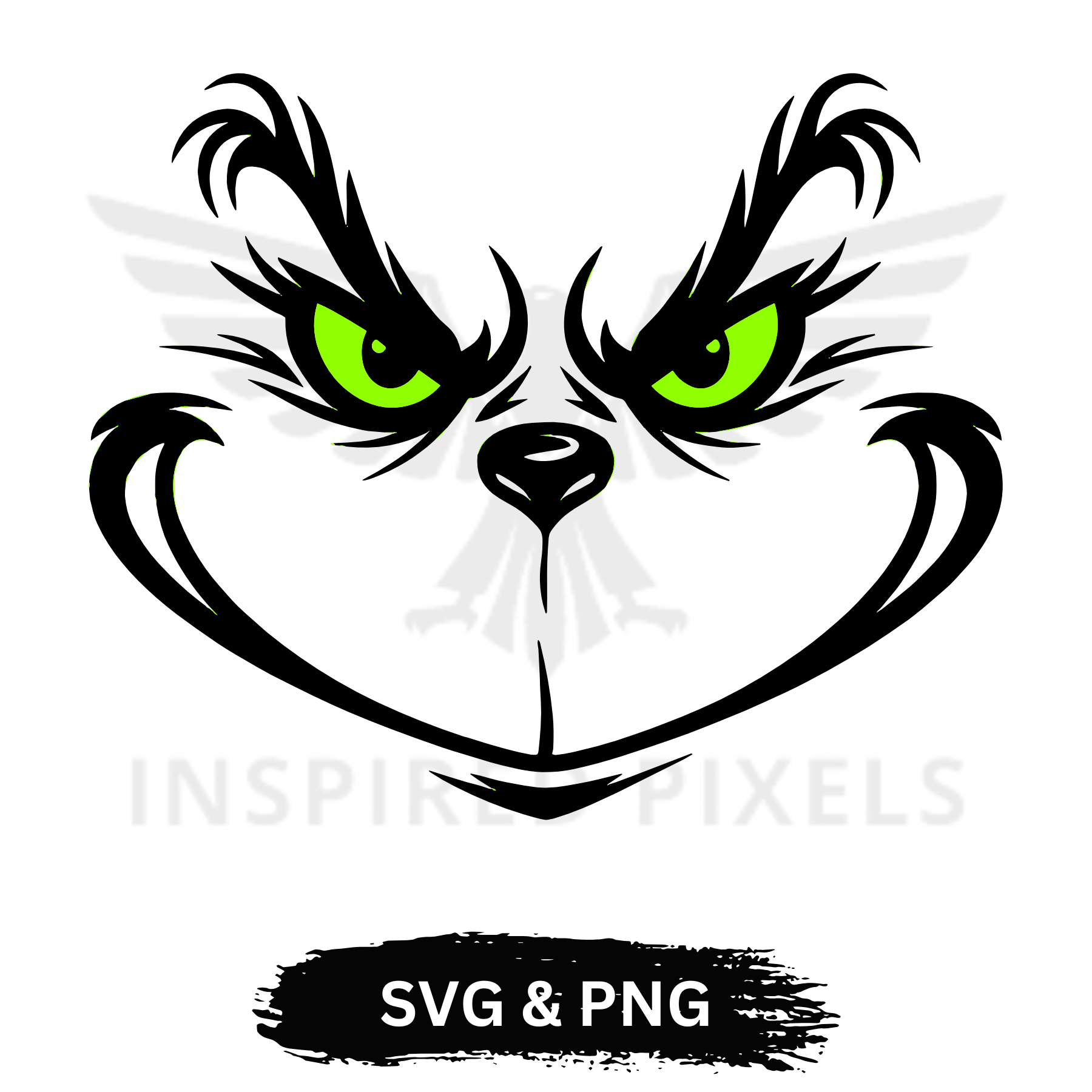 Grinch Face SVG, Grinch Face PNG, Grinch Face, Grinch face s | Inspire ...
