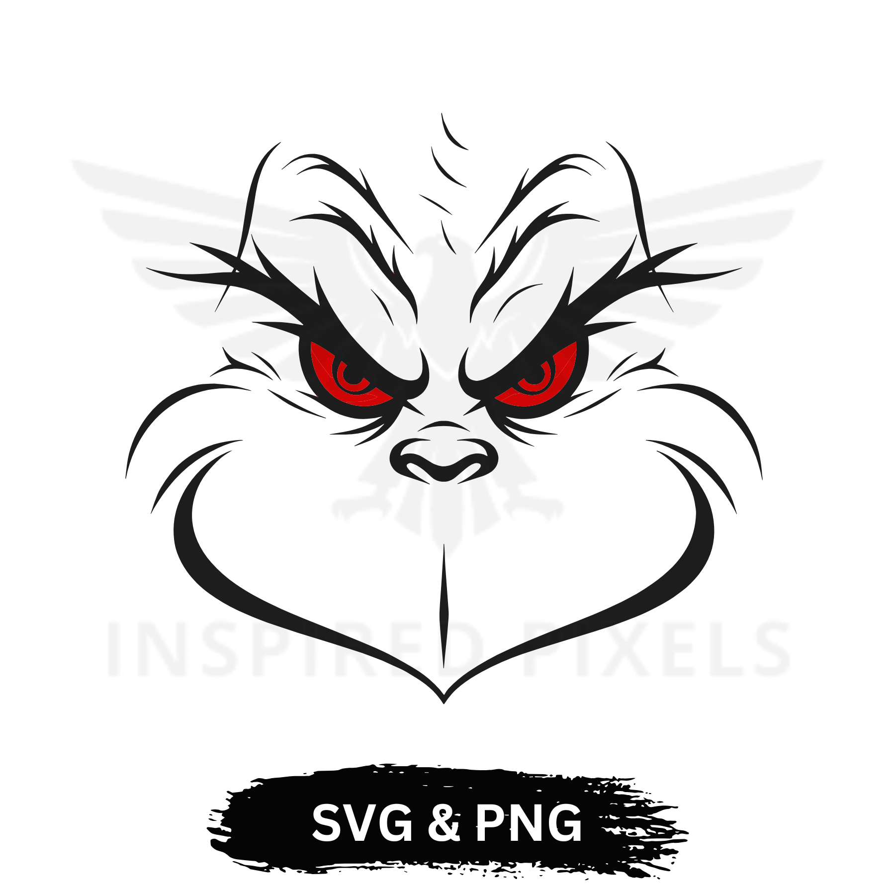Grinch Face SVG, Grinch Face PNG, Grinch Face With red Eye,2 | Inspire ...
