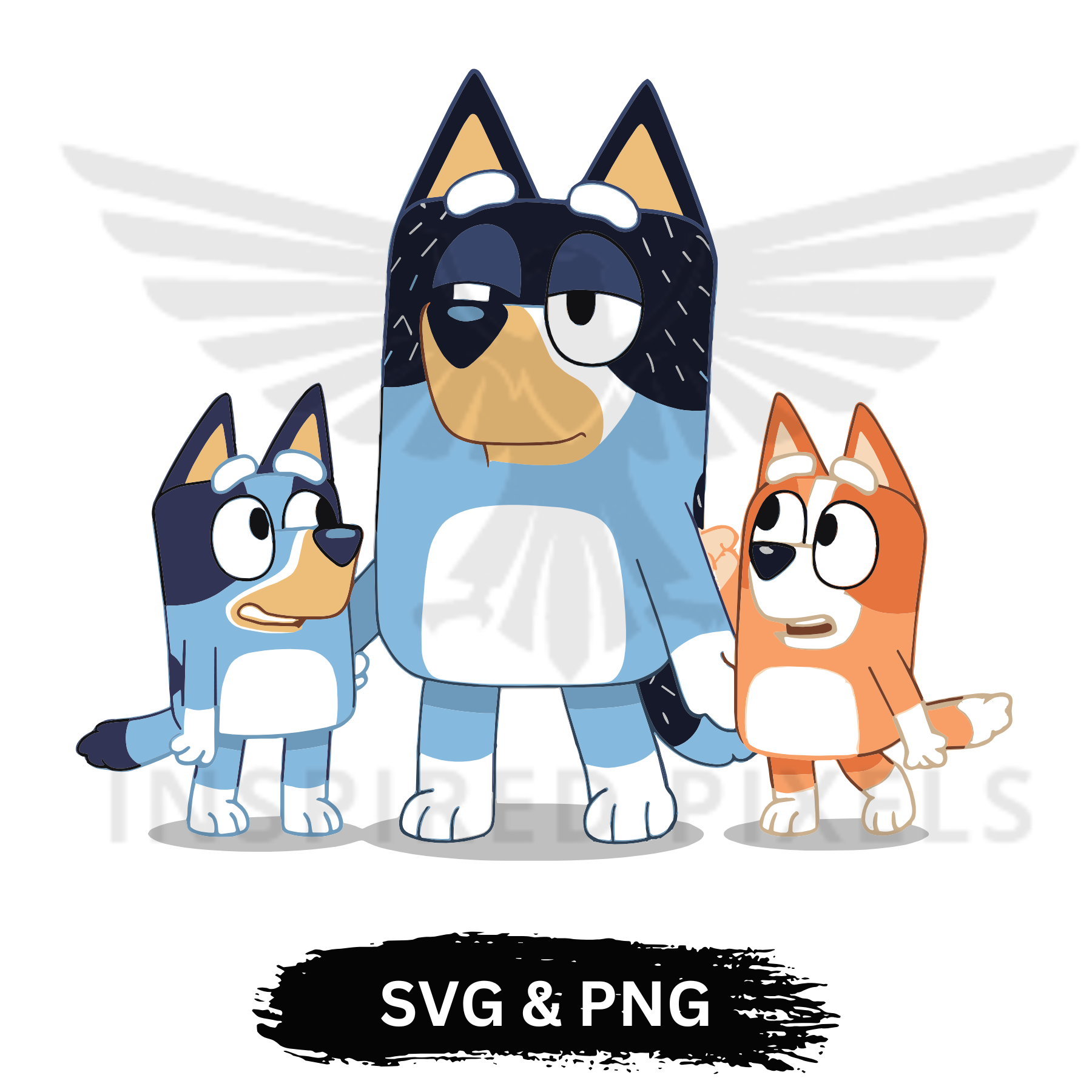 Bluey Friends PNG, Bluey Friends PNG, Bluey Family PNG, Blue | Inspire ...