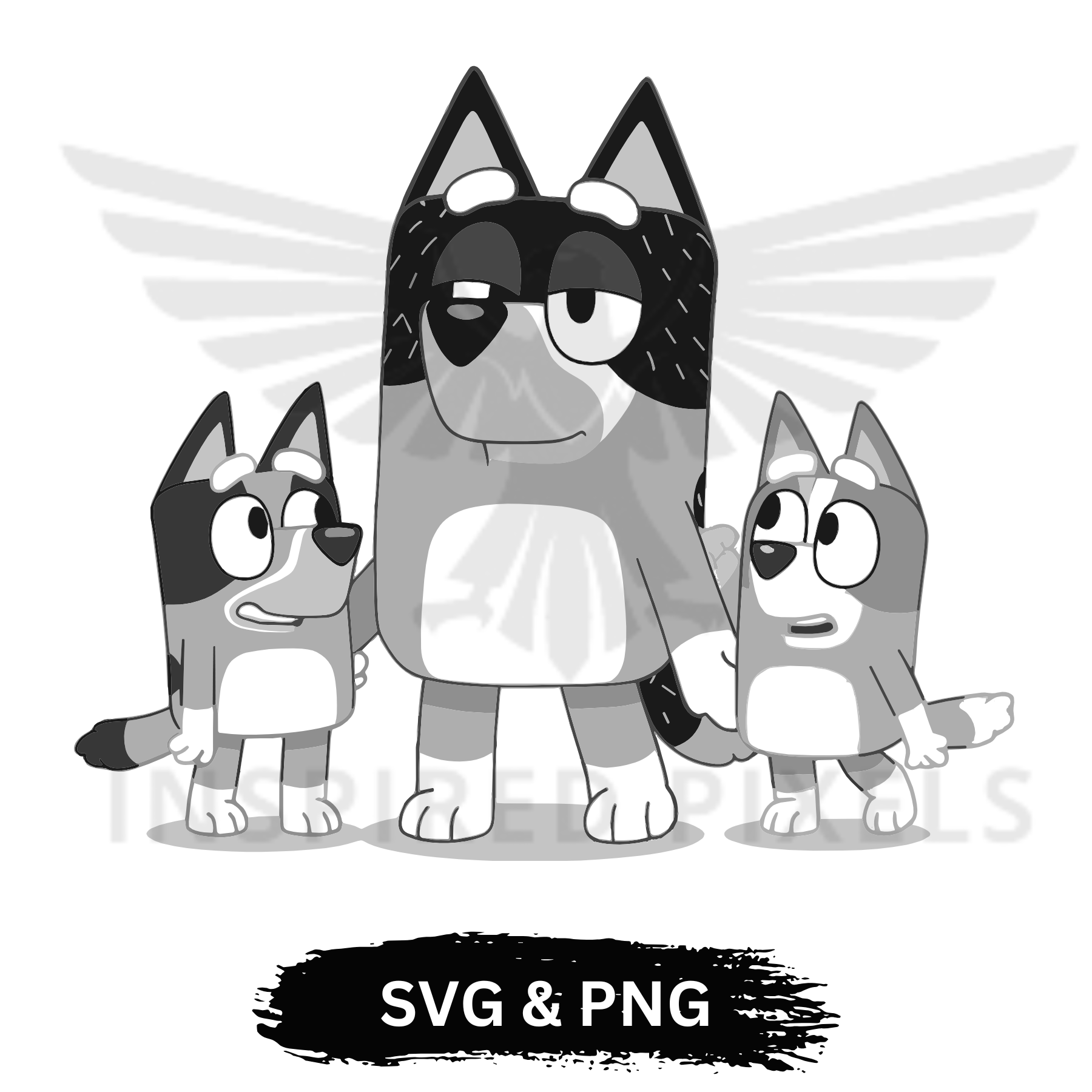 Bluey Friends PNG, Bluey Friends SVG,Bluey Family PNG,Bluey | Inspire ...