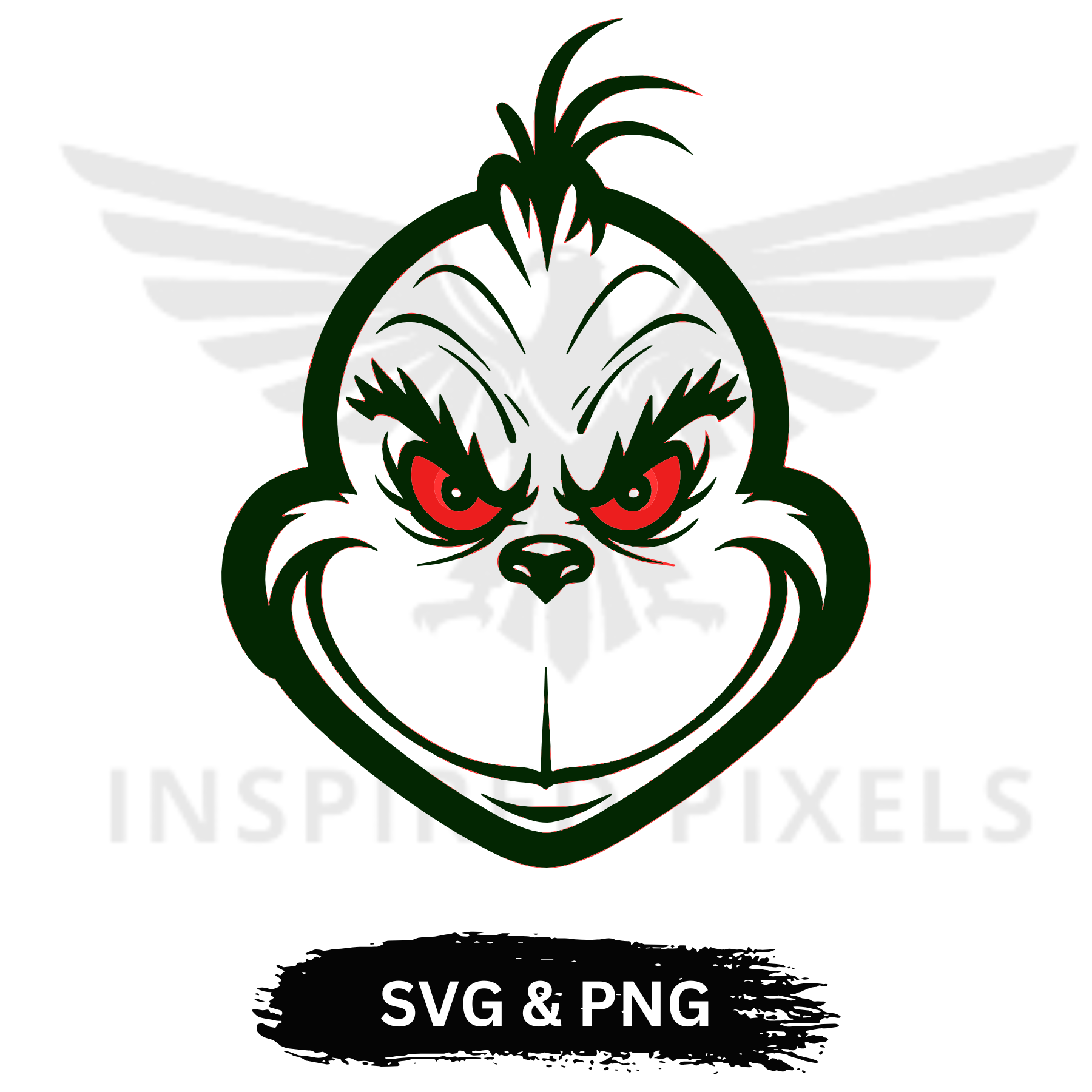 Grinch Face SVG, Grinch Face PNG, Grinch Face Red Eye,3, The | Inspire ...