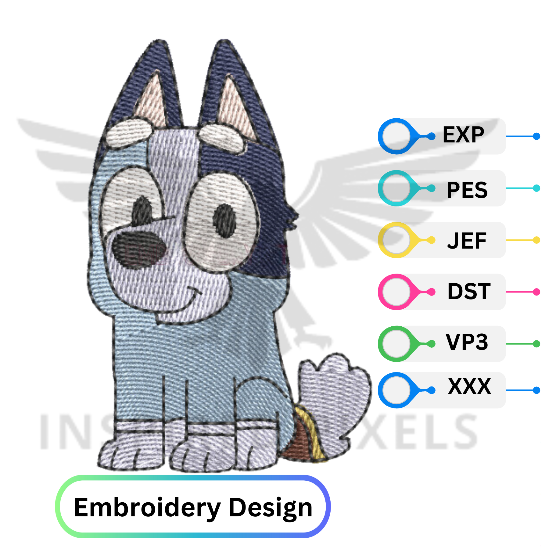 Bluey embroidery designs, bluey embroidery, bluey embroidery | Inspire ...