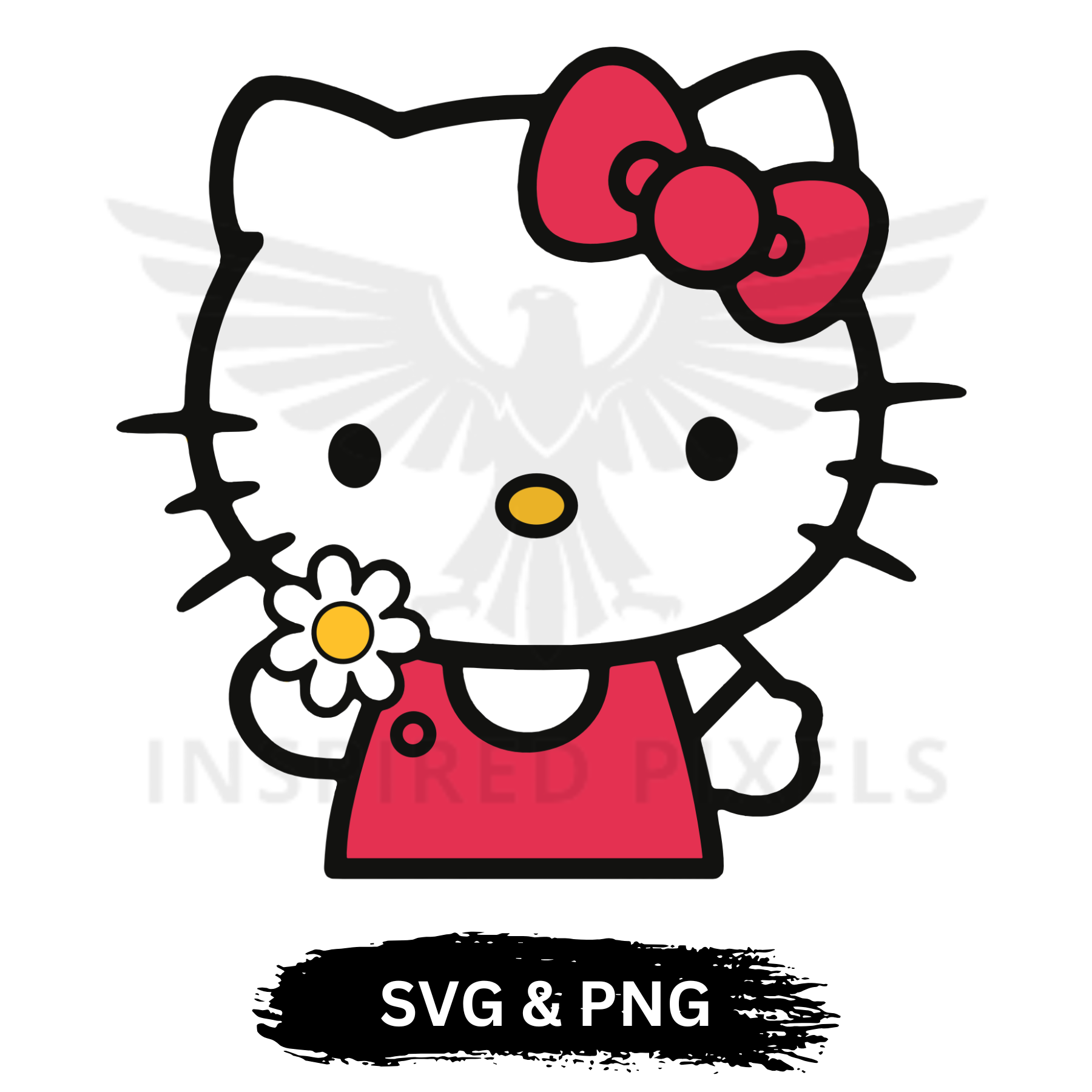 Hello Kitty SVG, Hello Kitty PNG, Hello Kitty PNG Transparen | Inspire ...
