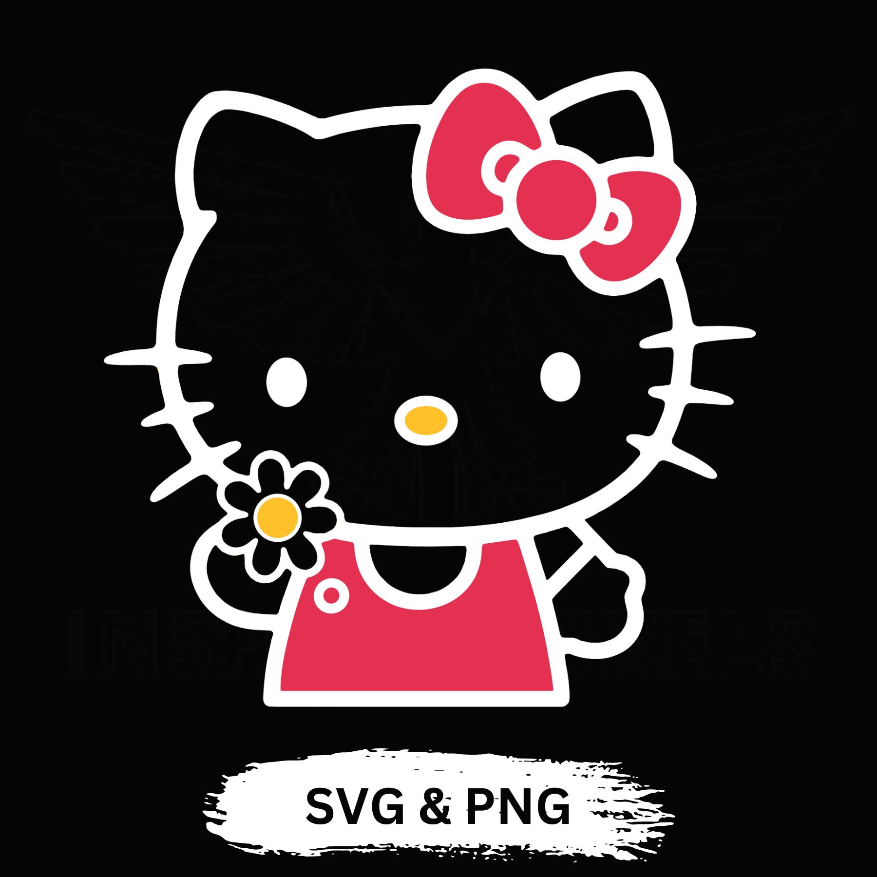 Hello Kitty SVG, Hello Kitty PNG, Hello Kitty PNG Transparen | Inspire ...