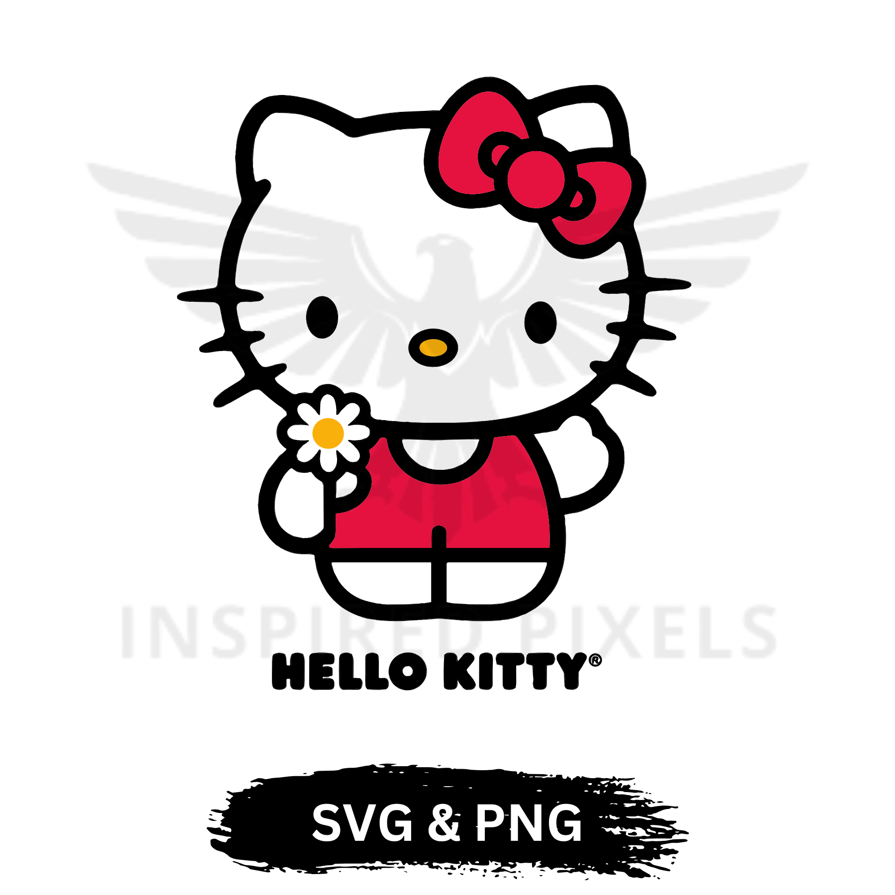 Hello Kitty SVG, Hello Kitty PNG,,Hello Kitty Color,Hello Ki | Inspire ...