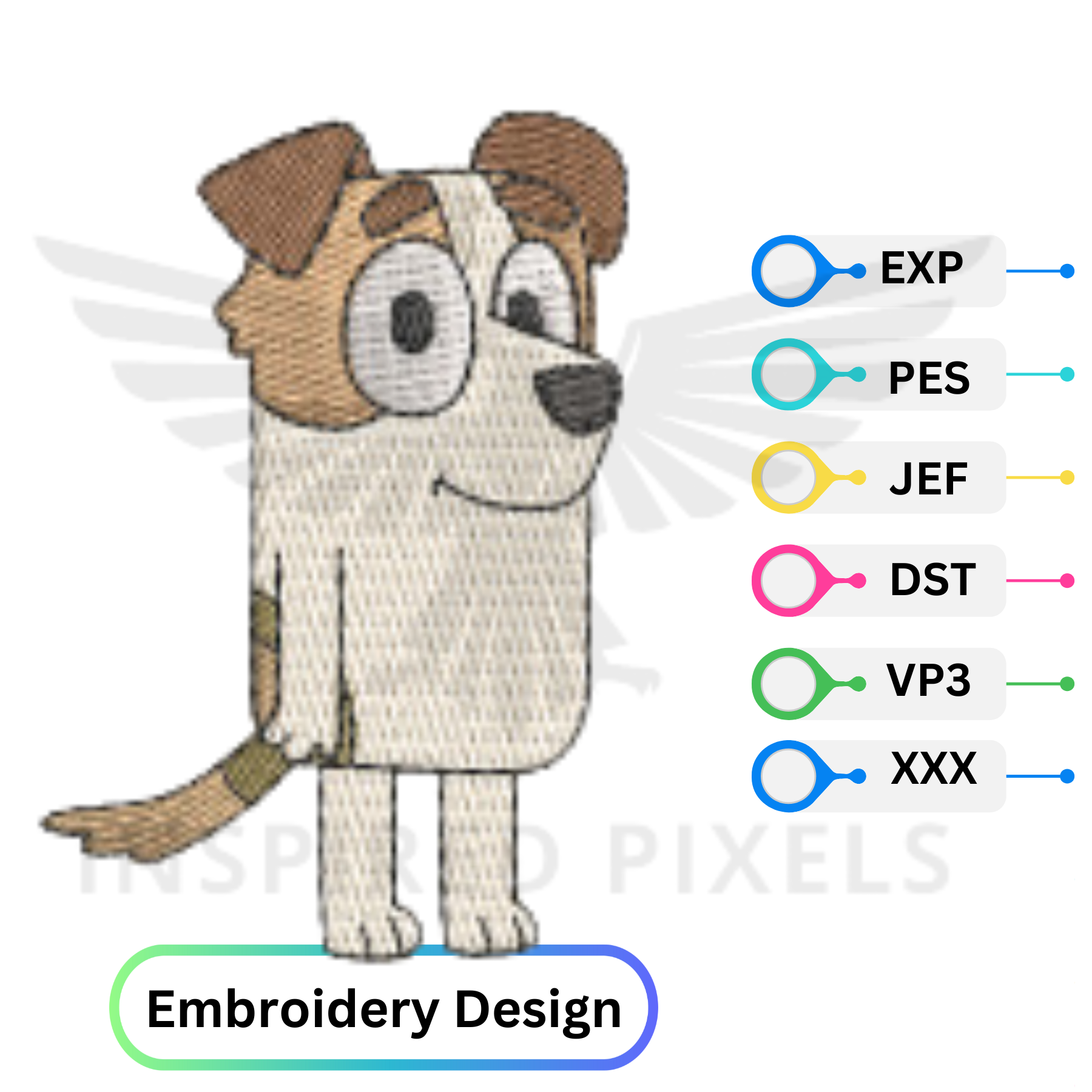 Jack's Dad Bluey embroidery design, bluey embroidery file,bl | Inspire ...