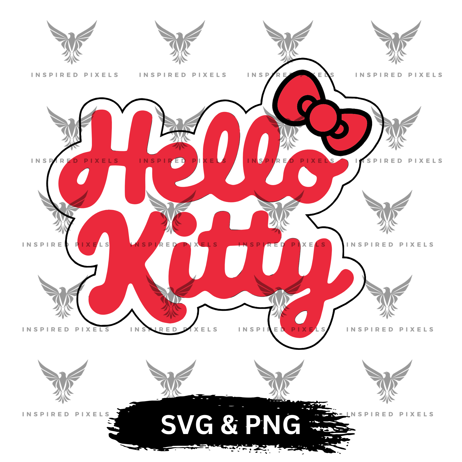 Hello Kitty Text SVG, Hello Kitty Text PNG, 9,Hello Kitty PN | Inspire ...