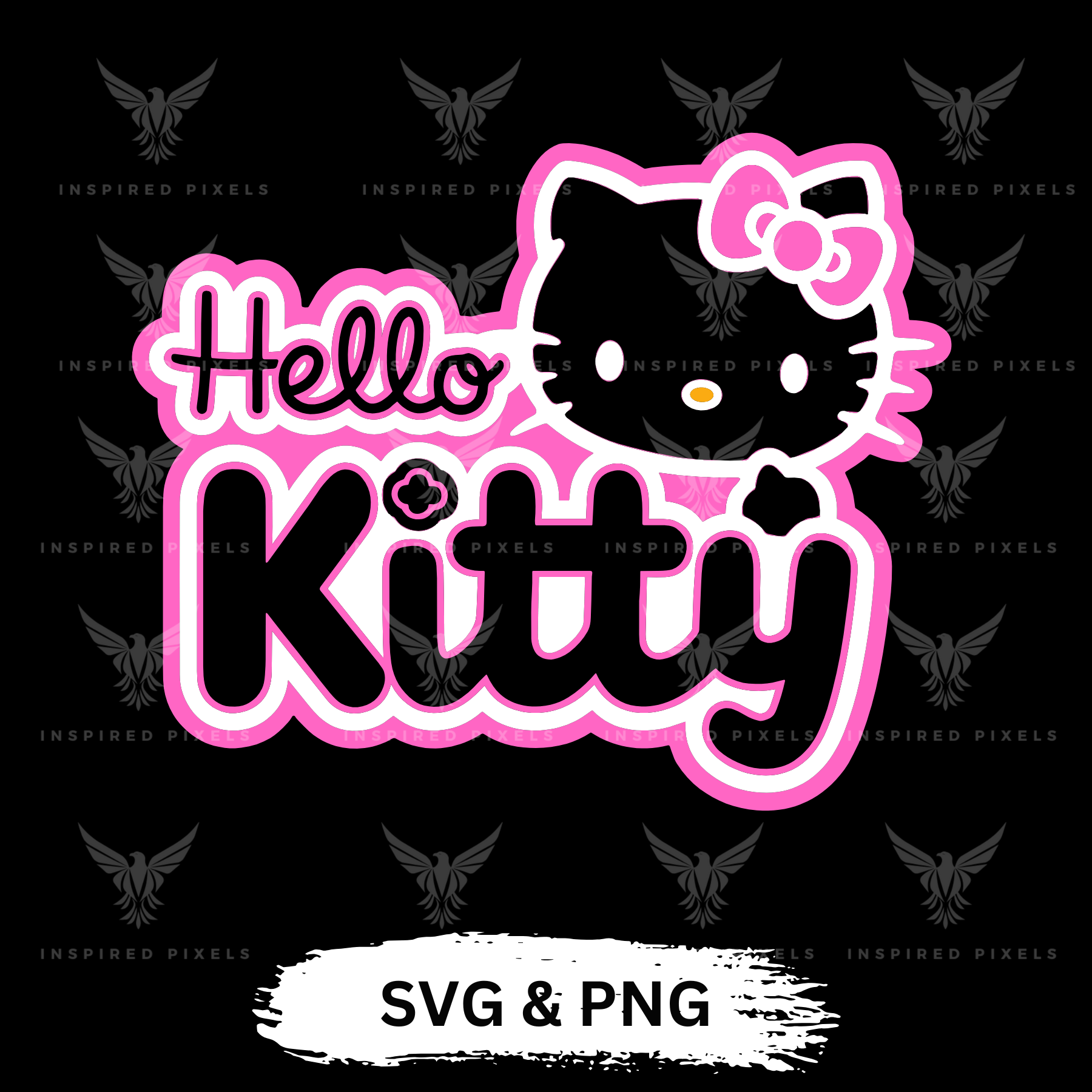 Hello Kitty Text SVG,Hello Kitty Text PNG,10.5,Hello Kitty P | Inspire ...