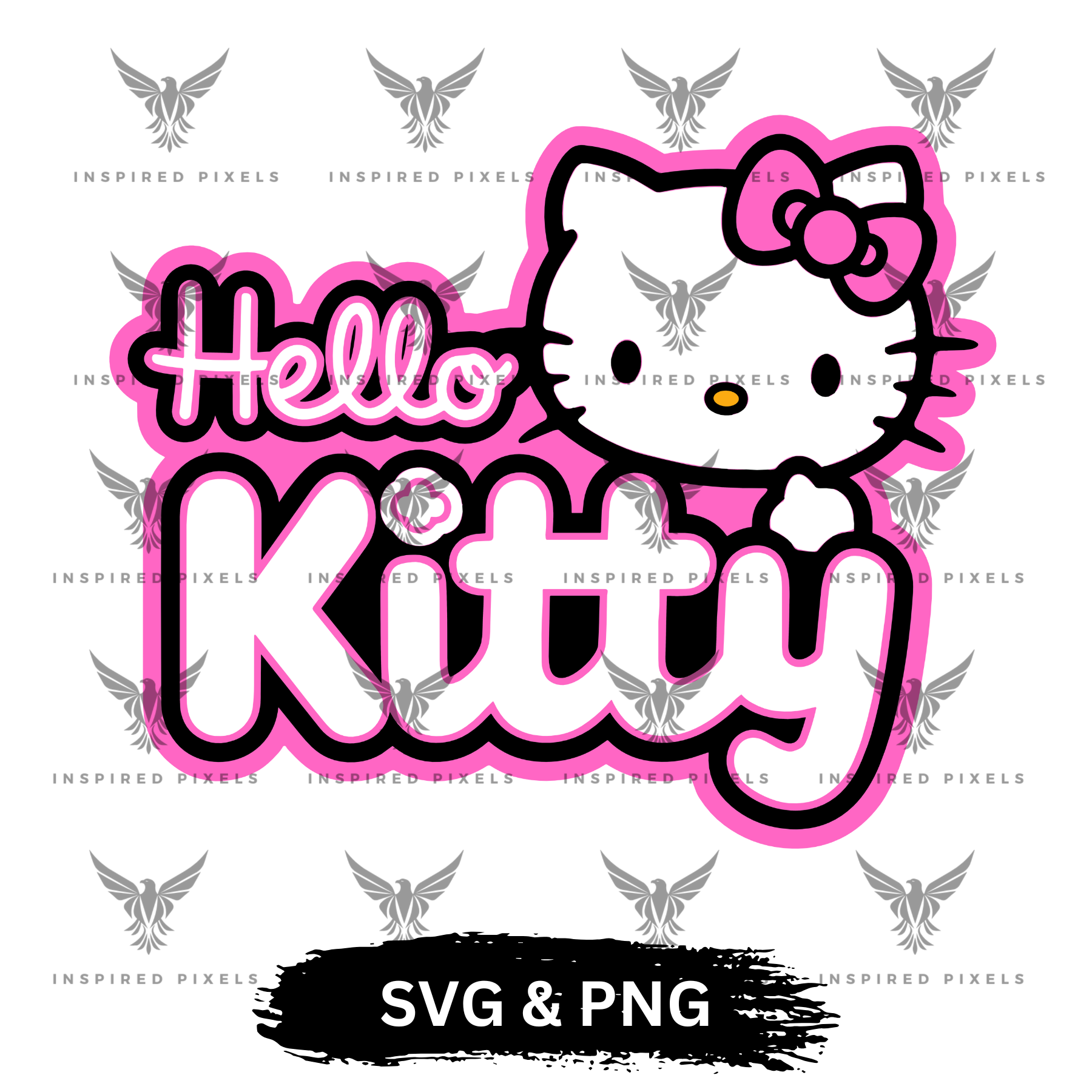 Hello Kitty Text SVG,Hello Kitty Text PNG,10.6,Hello Kitty P | Inspire ...