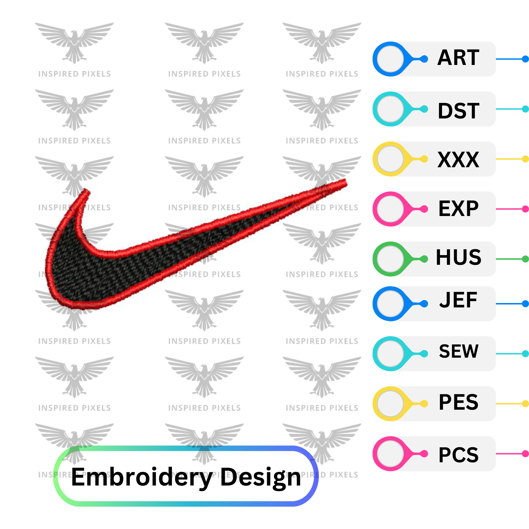 Nike Embroidery Design,Nike Embroidery Design File,14,Stitch | Inspire ...
