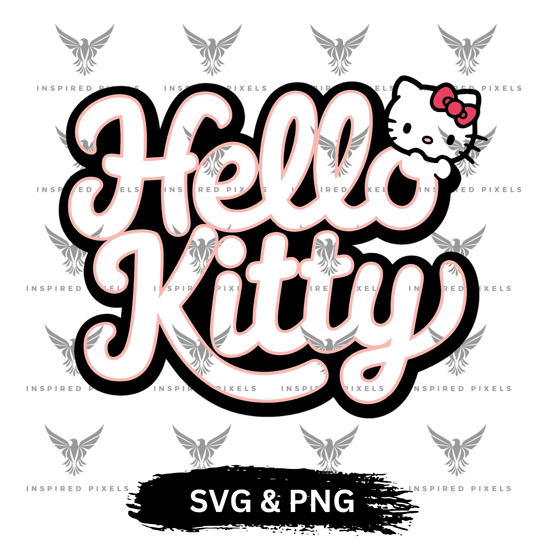 Hello Kitty Text SVG,Hello Kitty Text PNG,11.1,Hello Kitty P | Inspire ...