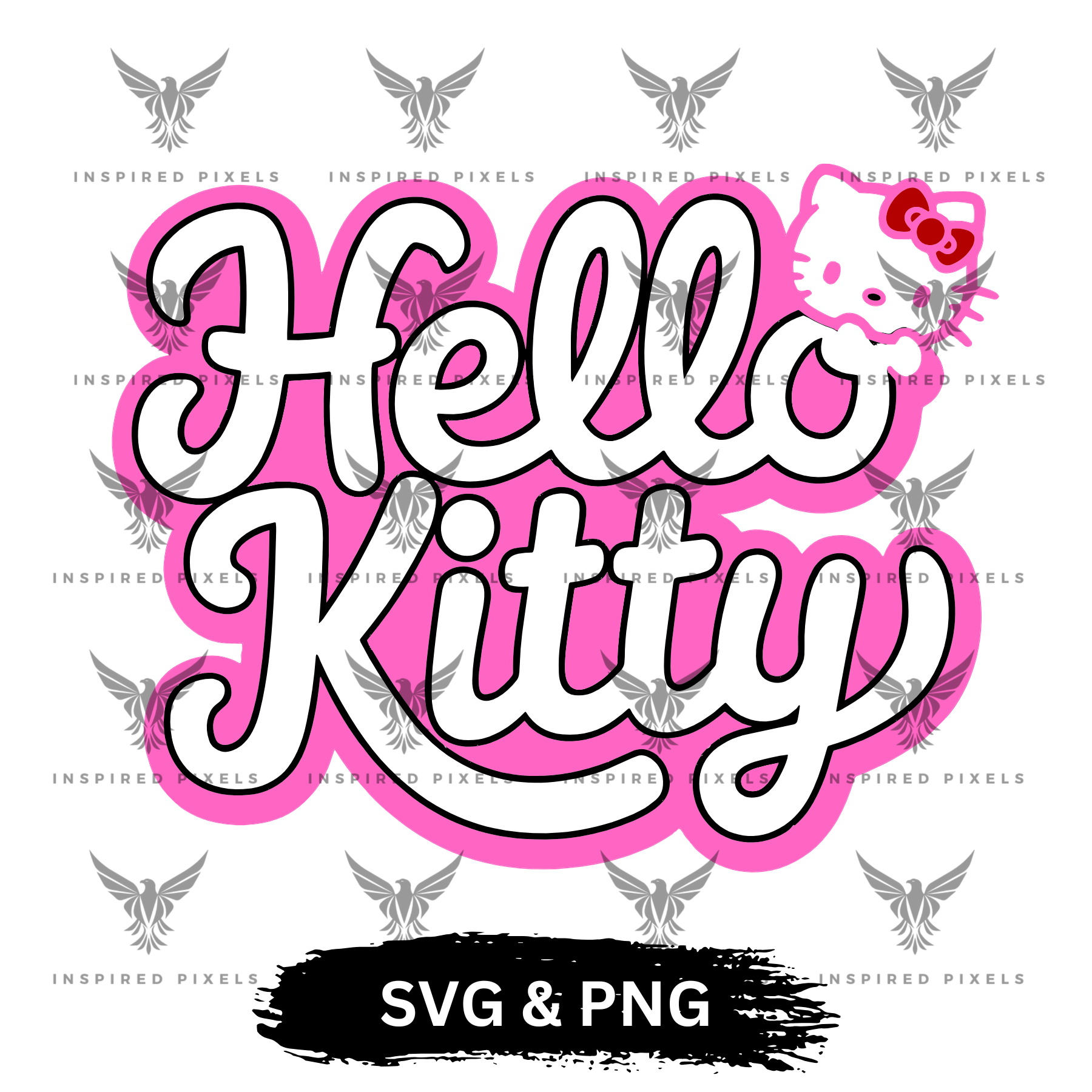 Hello Kitty Text SVG,Hello Kitty Text PNG,11.3,Hello Kitty P | Inspire ...