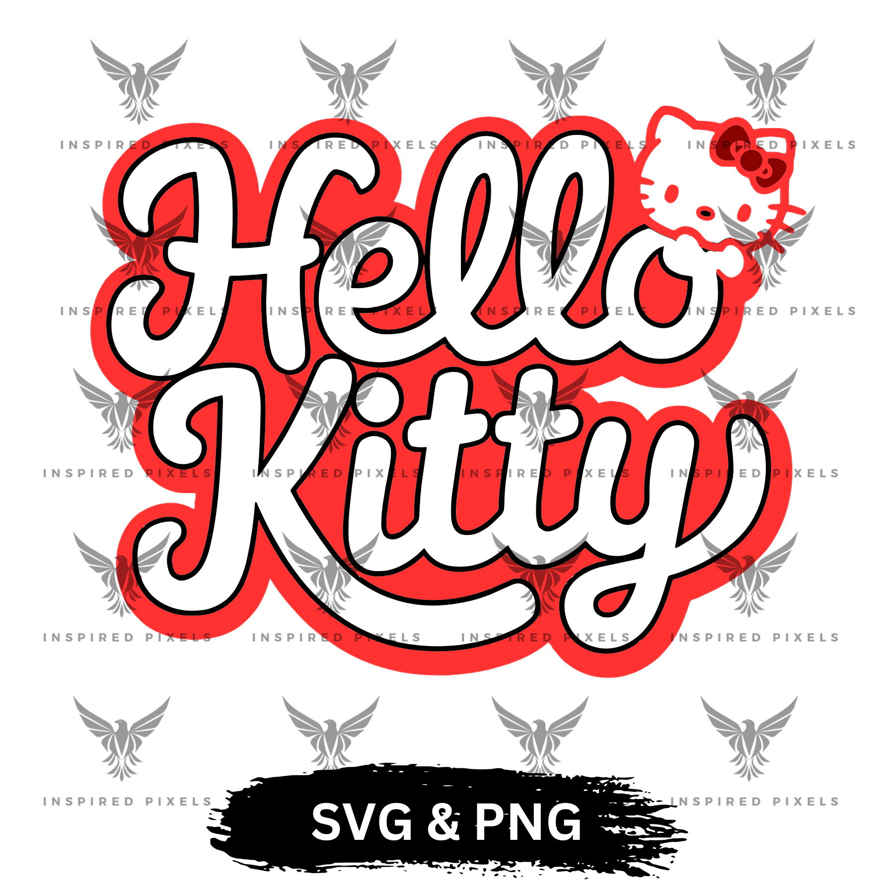 Hello Kitty Text SVG,Hello Kitty Text PNG,11.4,Hello Kitty P | Inspire ...