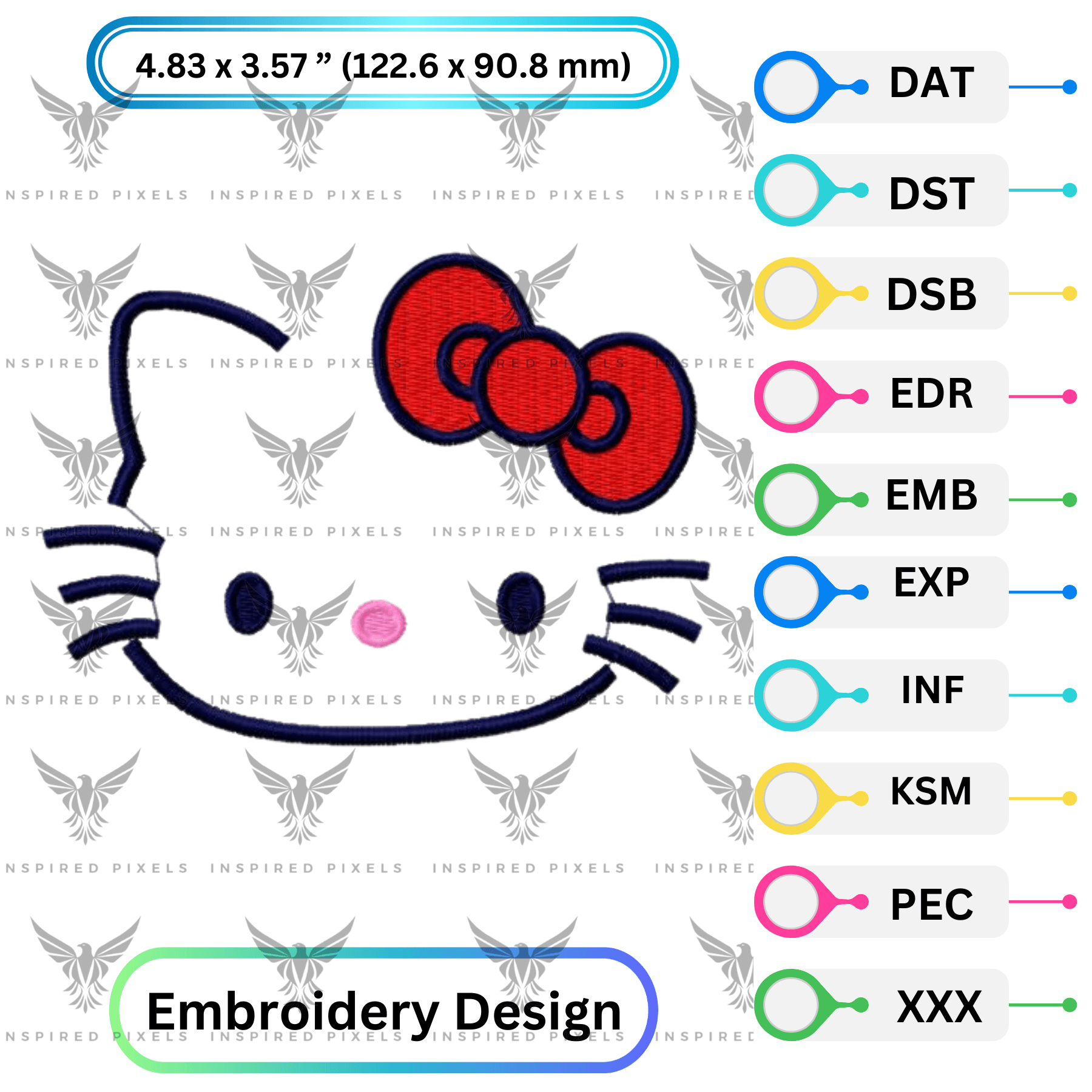 hello kitty embroidery design, hello kitty embroidery, hello | Inspire ...