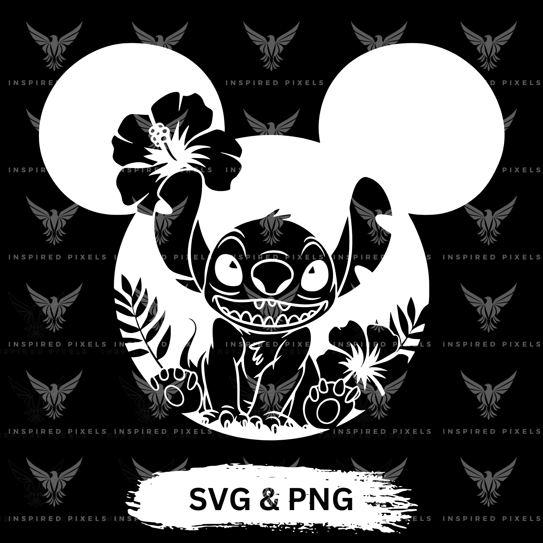 Mickey Head SVG,Stitch Mickey Head SVG,Stitch Mickey Head PN | Inspire ...