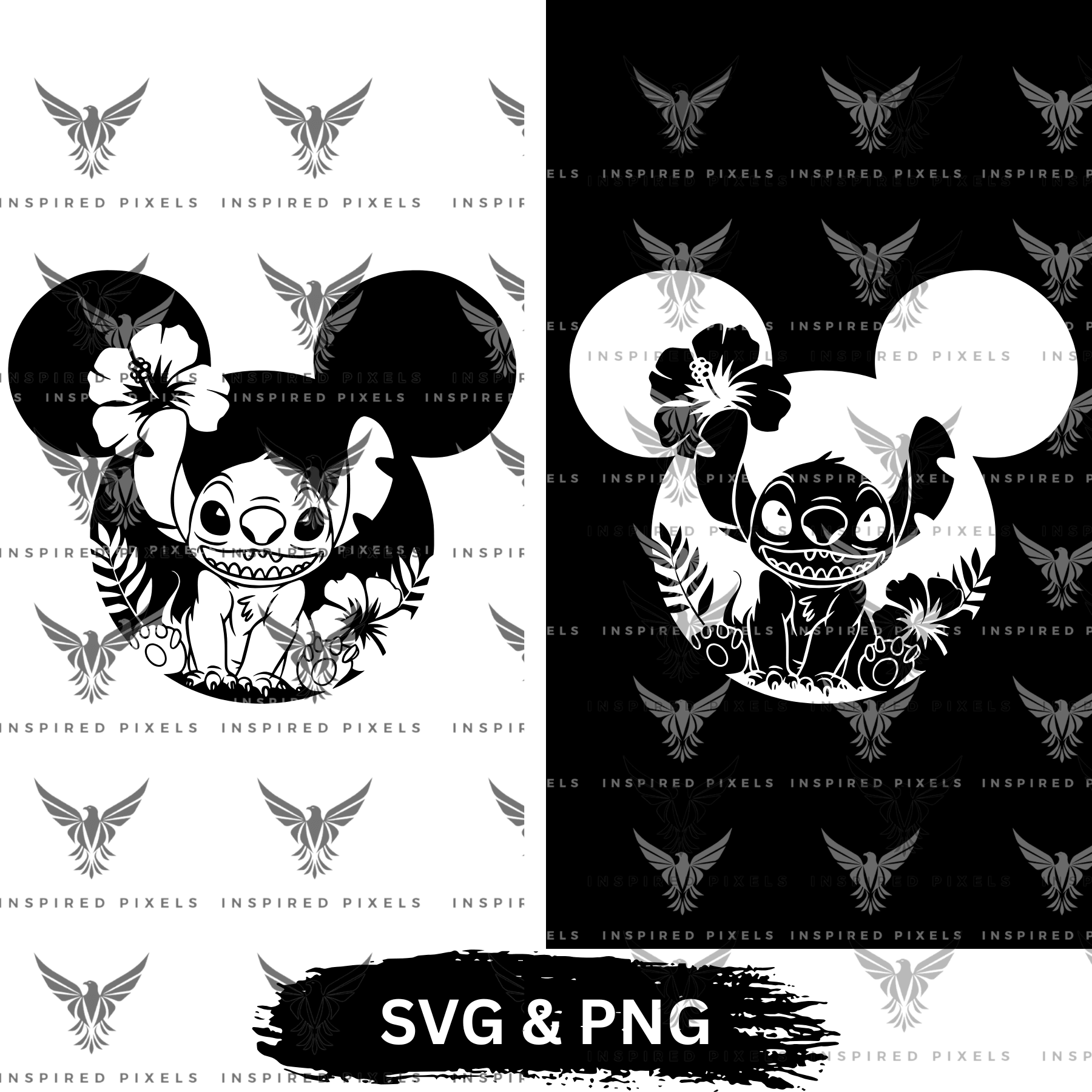 Stitch Mickey Head SVG,Mickey Head SVG,Stitch Mickey Head PN | Inspire ...