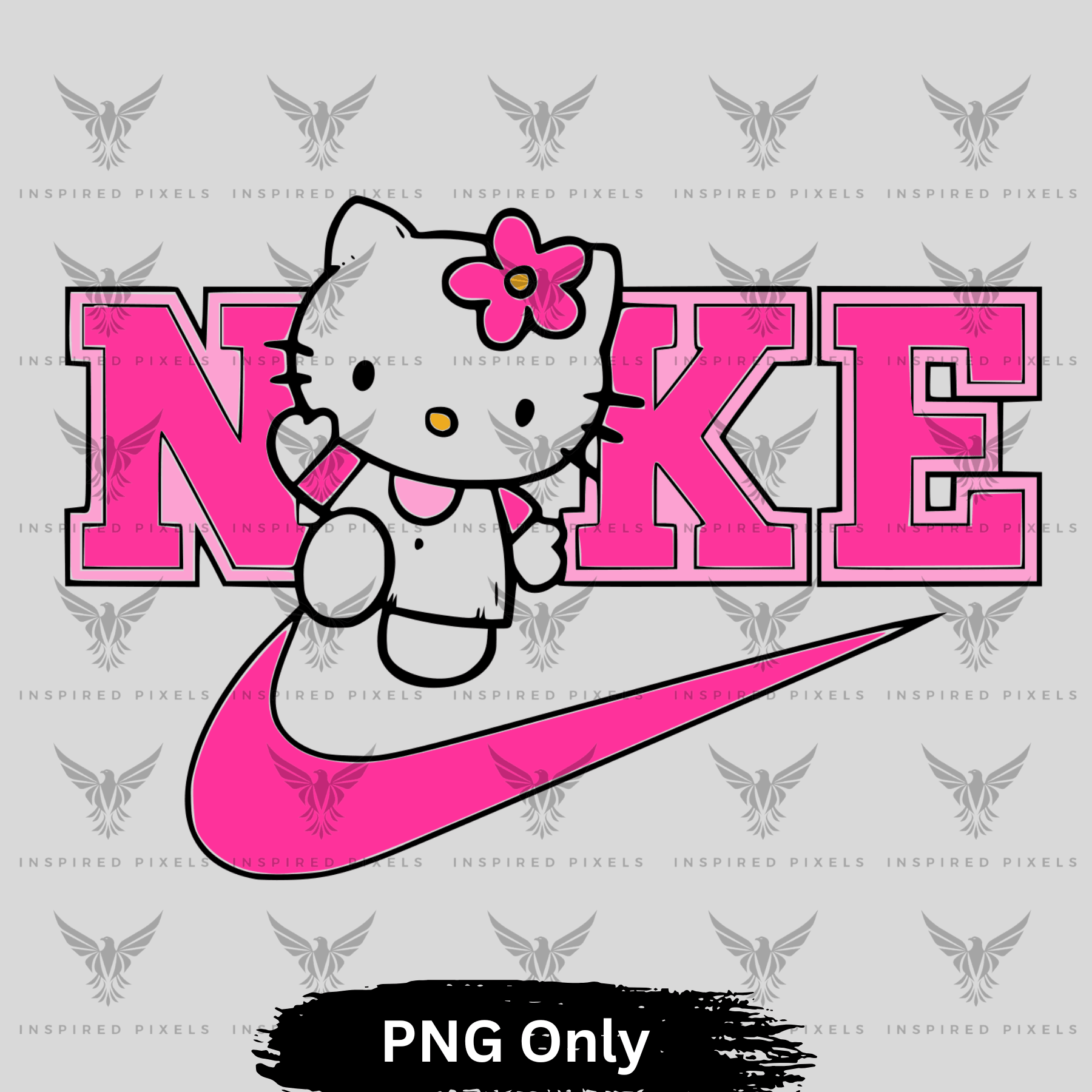 Hello Kitty Nike Logo PNG, Kitty Nike Logo PNG, Nike Hello K | Inspire ...