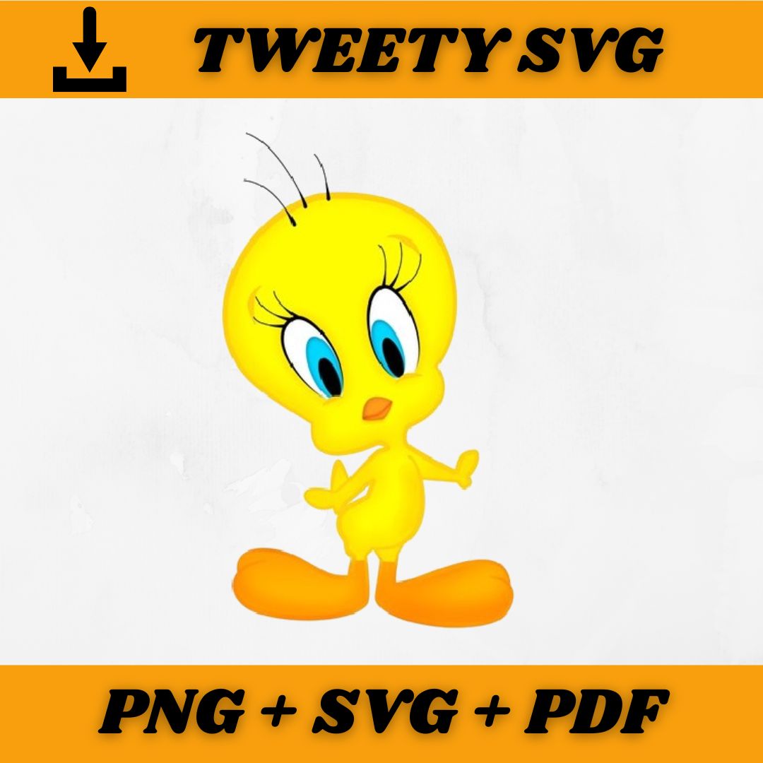 Tweety clipart, Tweety svg, Canary - 5, Canary svg, Canary p | Inspire ...