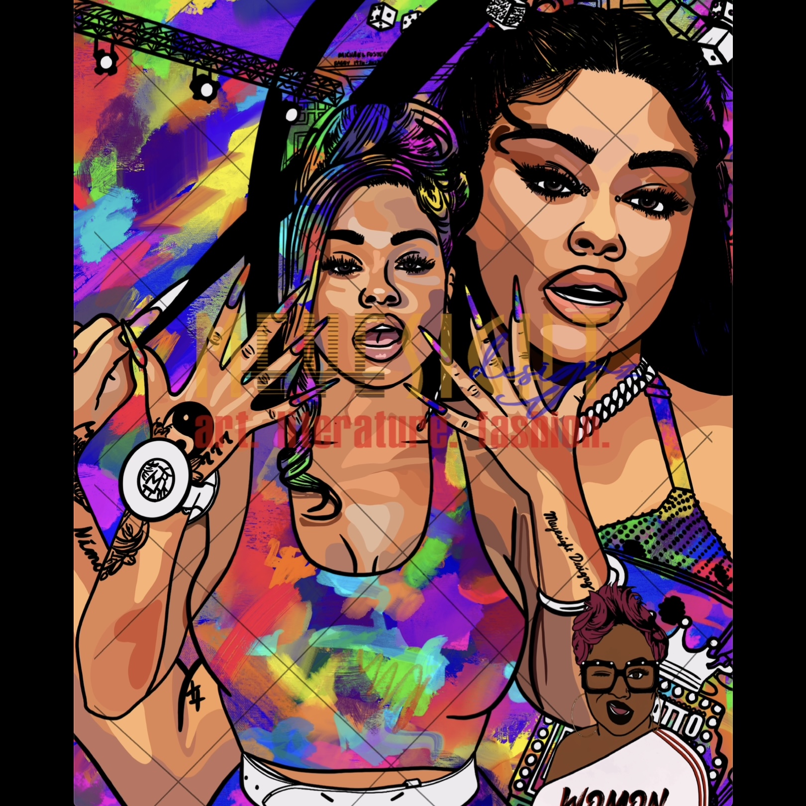 Digital Download - Big Latto | Female Rapper | JPG PNG | Inspire Uplift