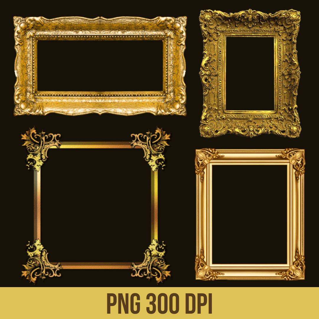gold frame png transparent, transparent background gold circ | Inspire ...