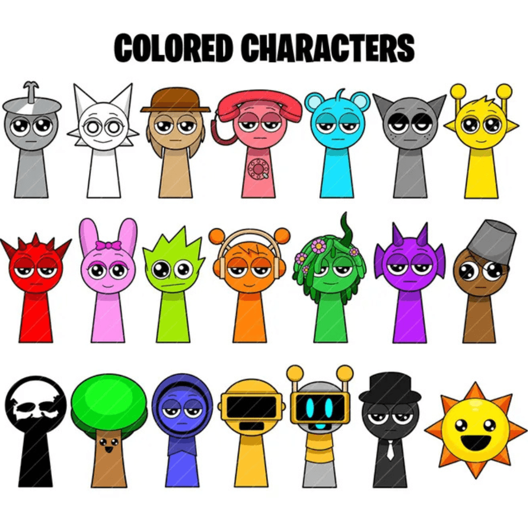 82 Incredibox Sprunki Svg Bundle Sprunki Beats Gaming Clipar | Inspire ...