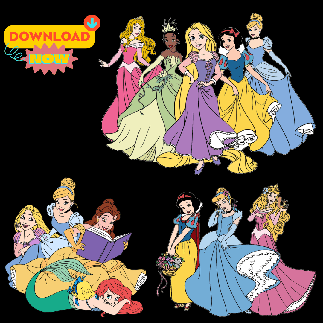 Princess PNG Digital Files Download, Princess Clipart, Froze | Inspire ...