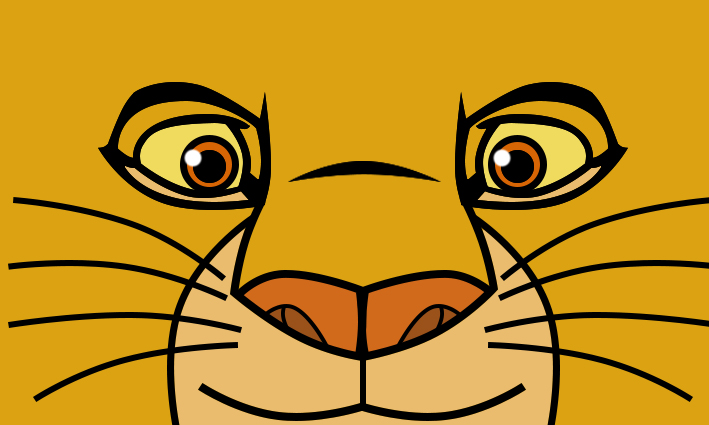 Lion King Face Ebroidery - Adult Simba | Inspire Uplift