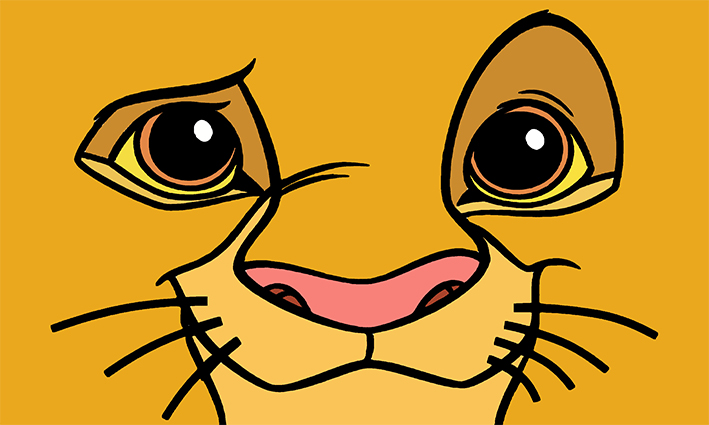 Lion King Face Ebroidery - Kid Simba | Inspire Uplift