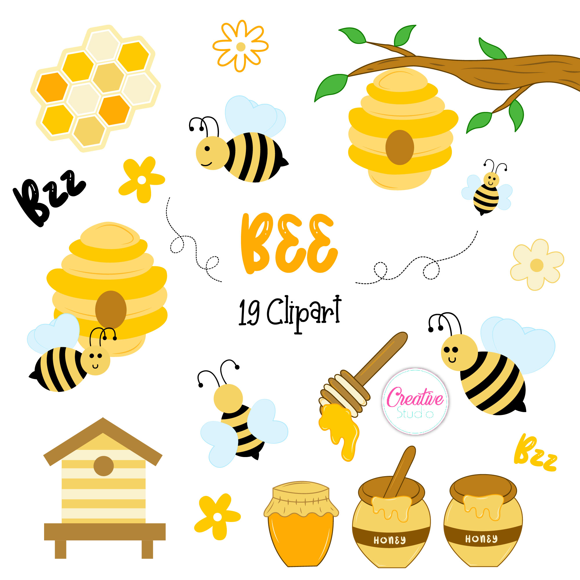Bee Clipart | Inspire Uplift