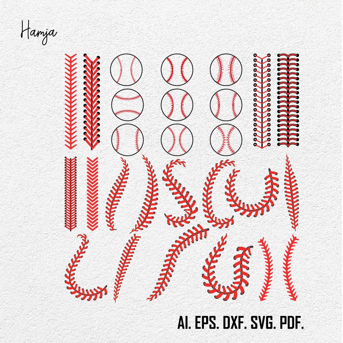 softball laces svg - Inspire Uplift