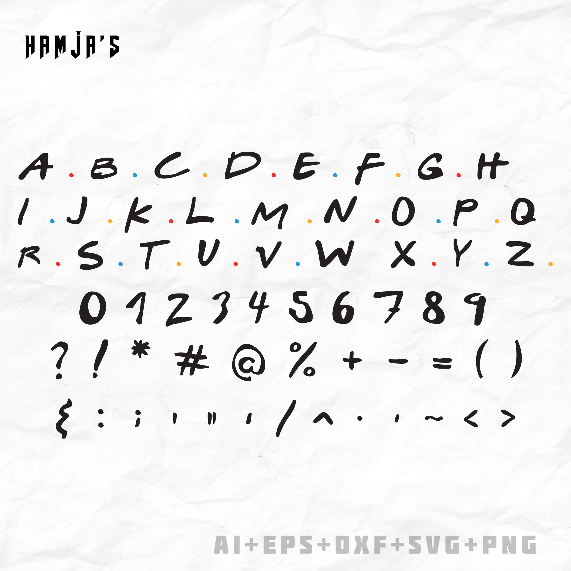 Friends Font Svg | Inspire Uplift