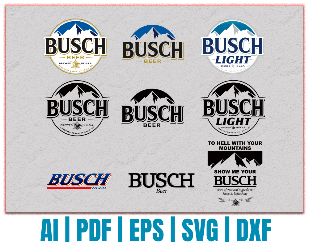 Busch Beer Logo Vector Set | Inspire Uplift