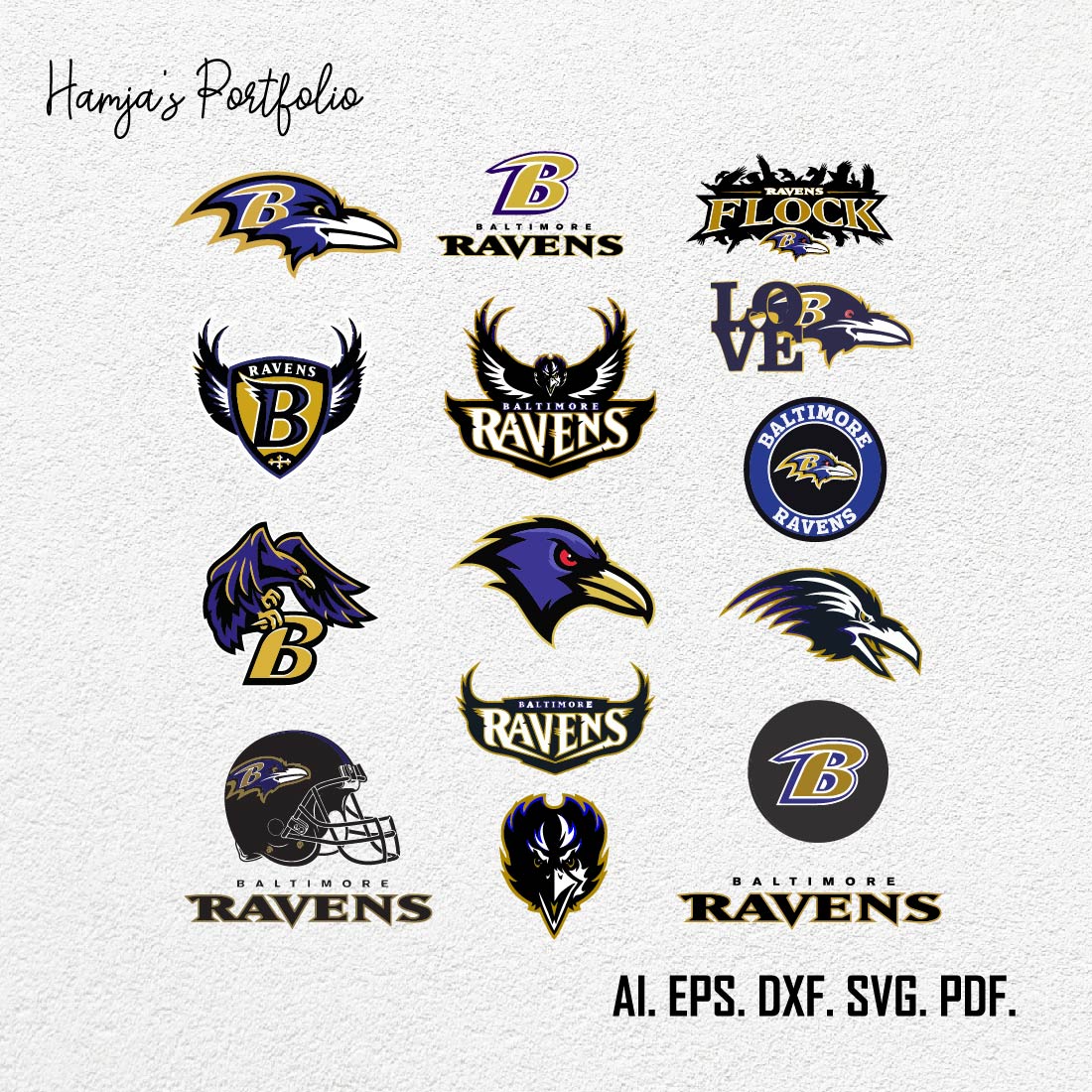 Baltimore Ravens Logo Vector Svg Design | Inspire Uplift