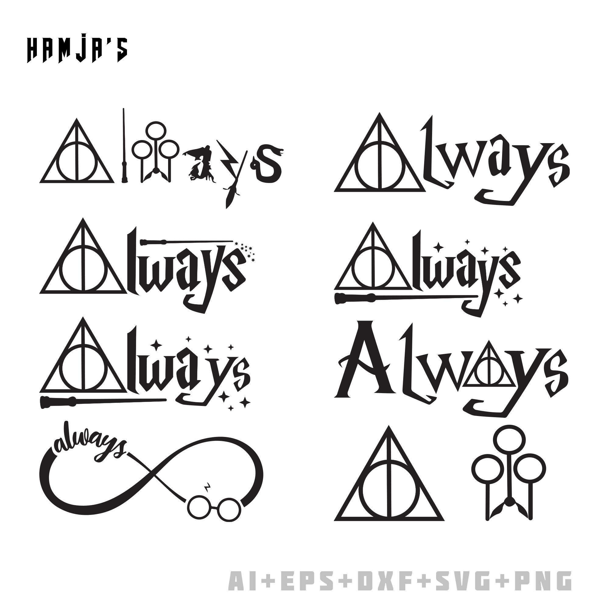 Always SVG, Always Png, Always Harry, Always HP Svg, Png Fil | Inspire ...