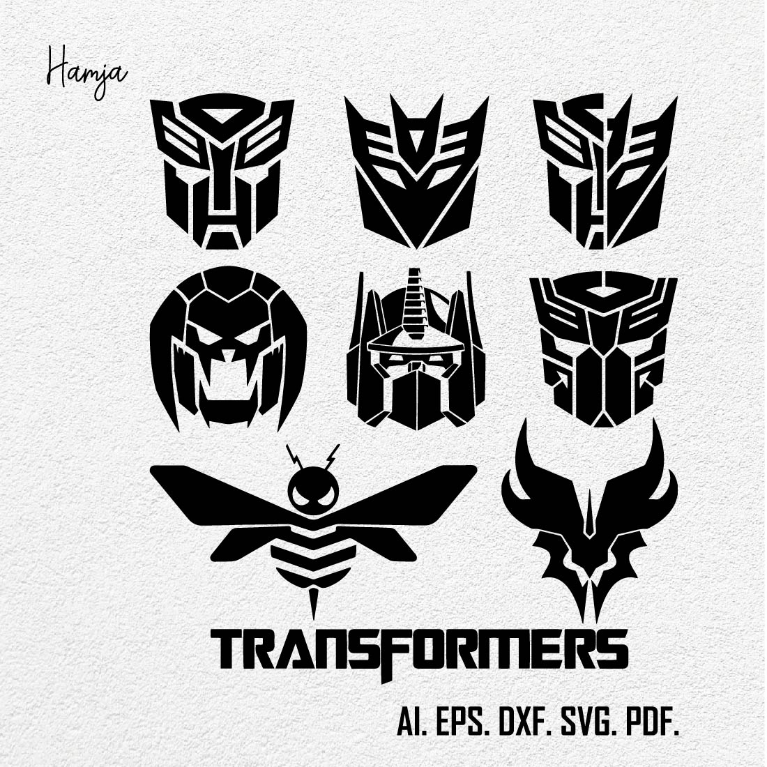 Transformers Svg, Transformer SVG Faces, Transformers Logo l | Inspire ...